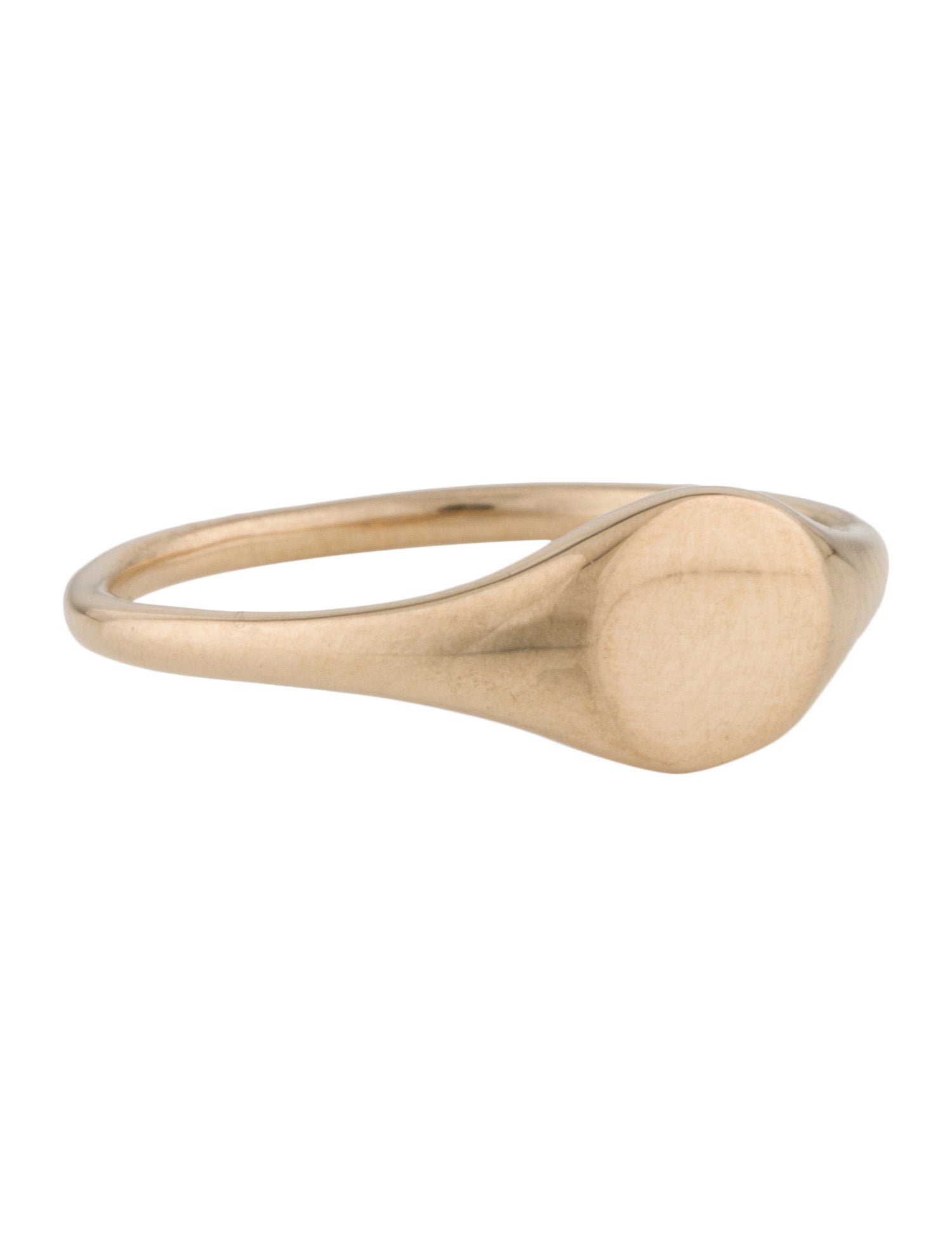 Mejuri 14K Signet Ring - 14K Yellow Gold Signet Ring, Rings - MEJUR21840 | The RealReal