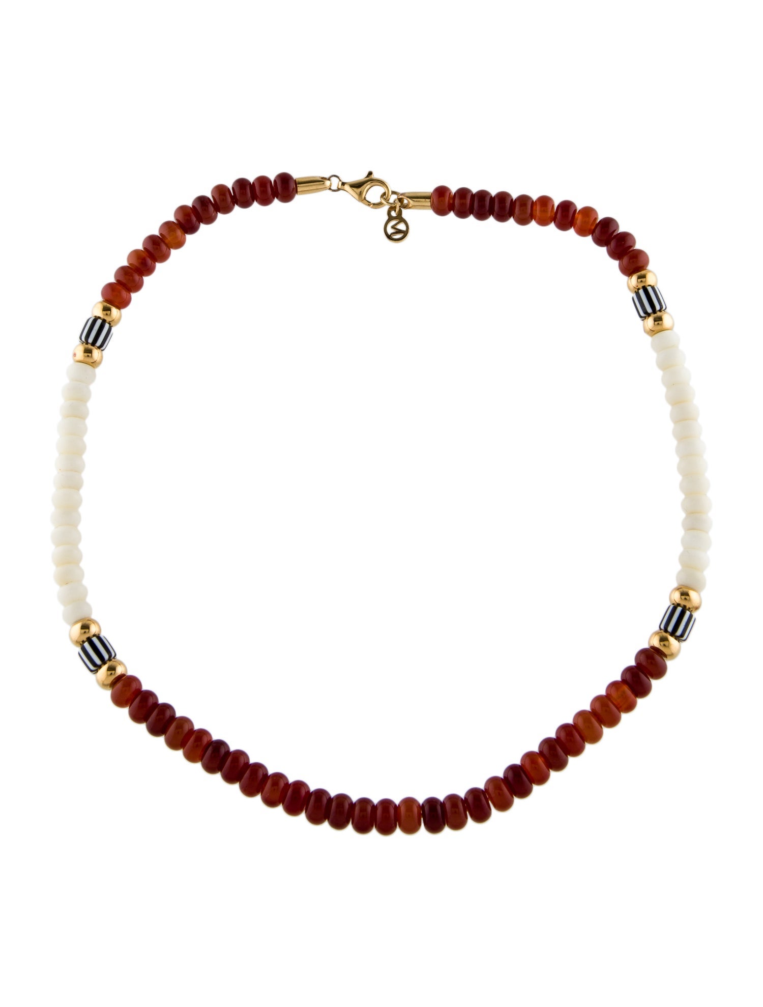 Mejuri Agate Coastal Bead Necklace - Sterling Silver Bead Strand ...