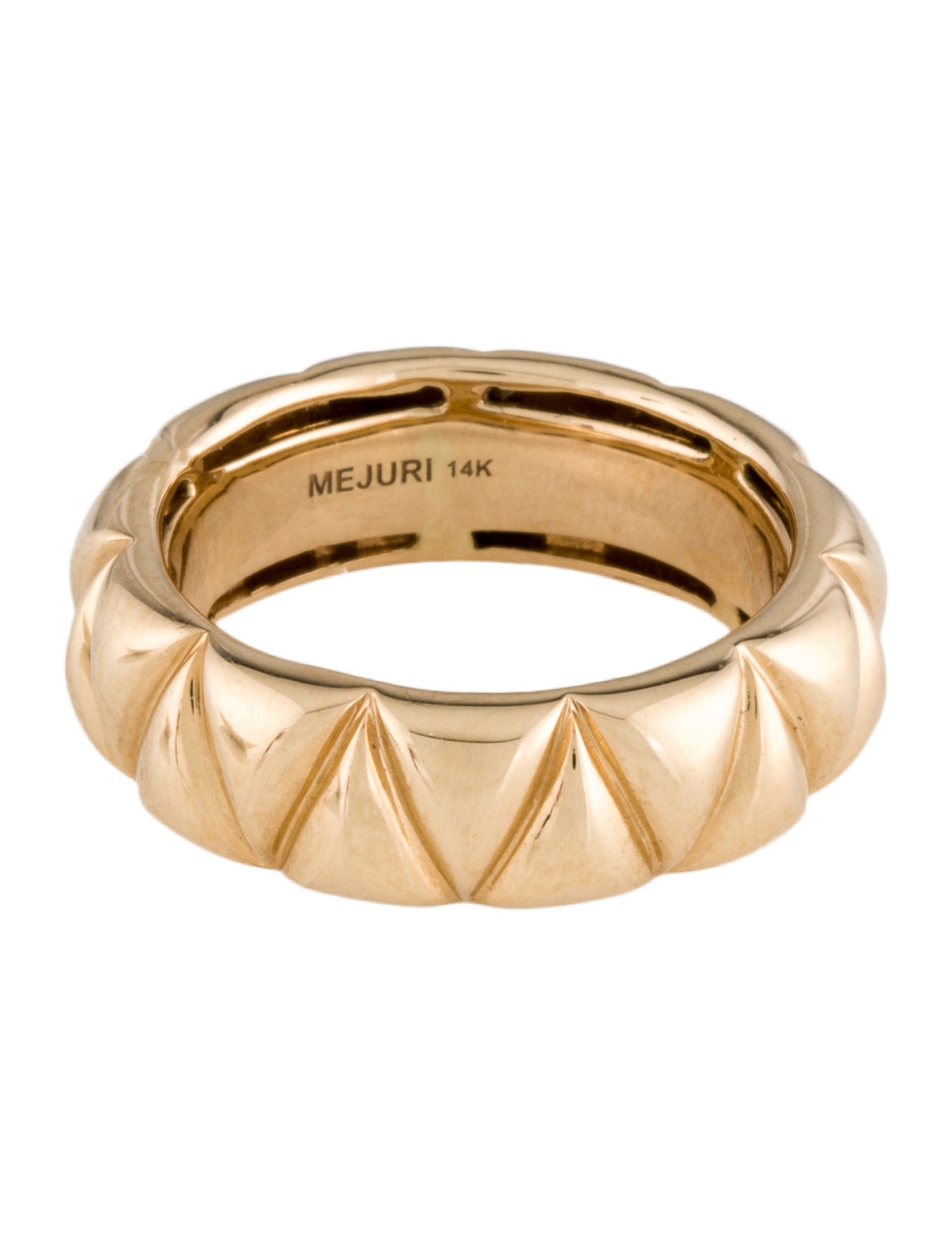 Mejuri 14K Patra Ring - 14K Yellow Gold Band, Rings - MEJUR23625 | The ...
