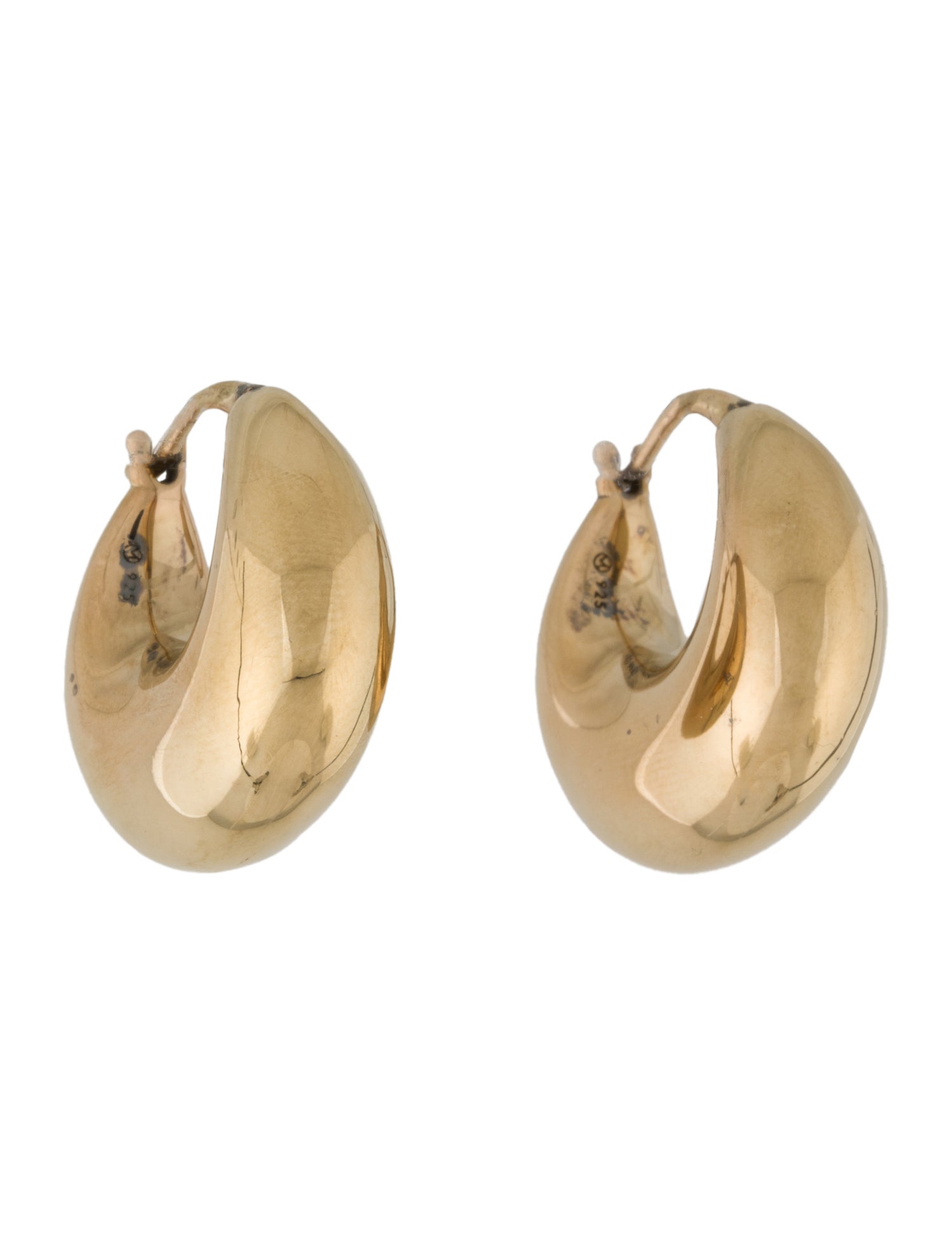 Mejuri Sculptural Hoop Earrings - Sterling Silver Hoop, Earrings ...