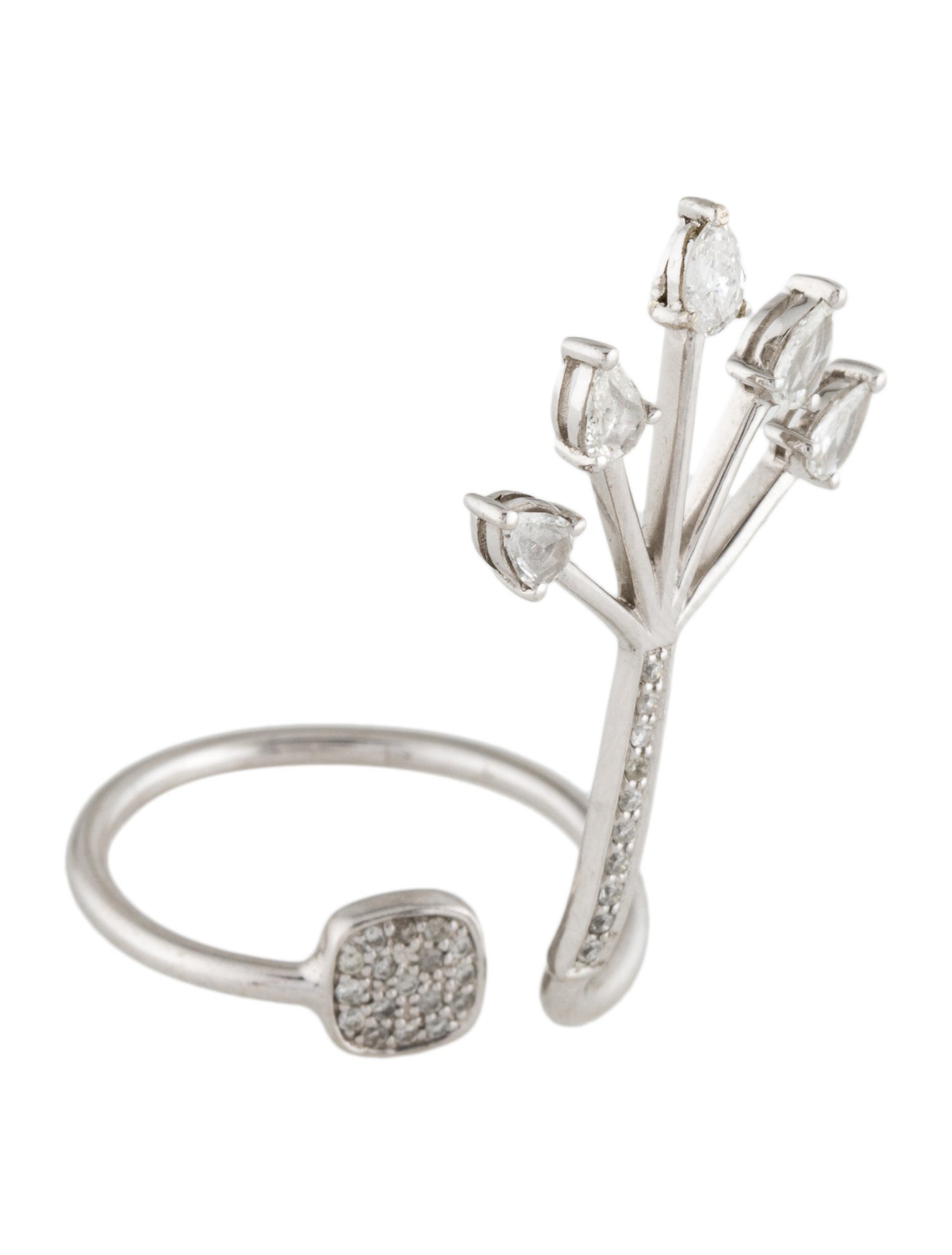 Meredith Marks 14K Diamond Cocktail Ring - Rhodium-Plated 14K White ...