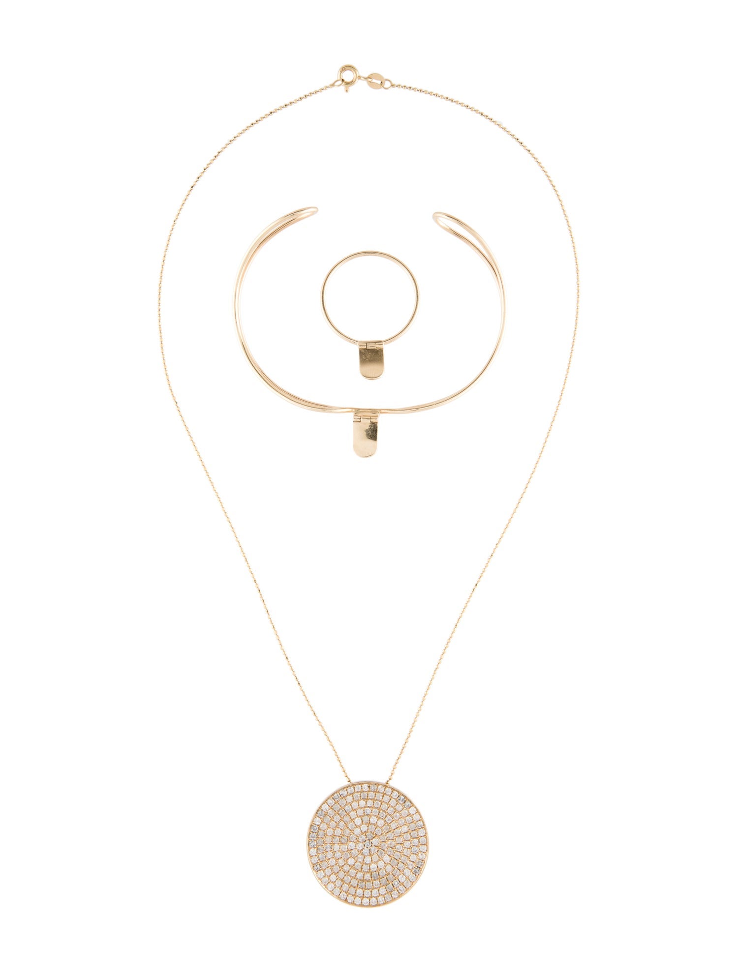 Meredith Marks 14K 2.73ctw Diamond Interchangeable Multi-Functional Set ...