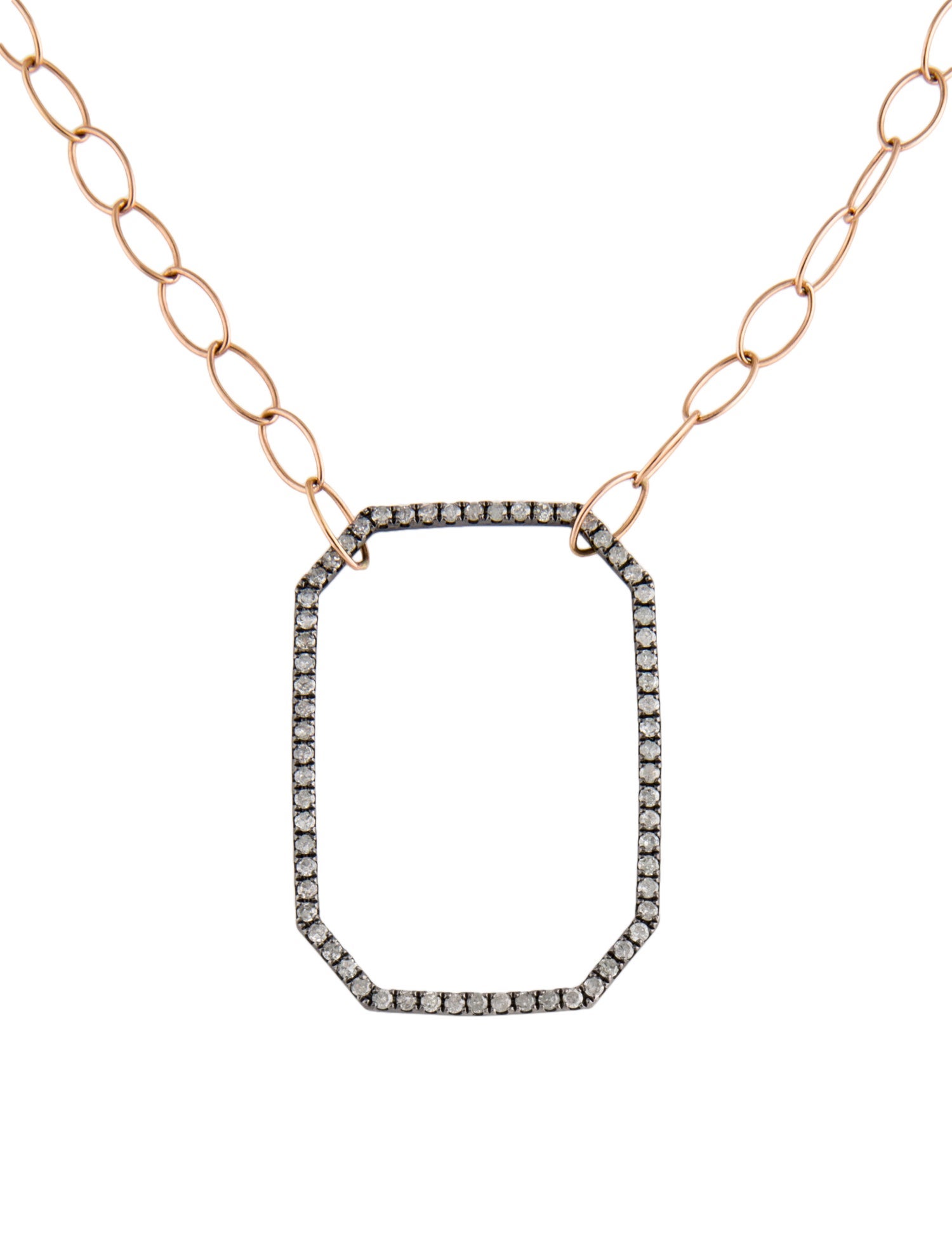 Meredith Marks Diamond Tia Pendant Necklace - 14K Rose Gold Pendant ...