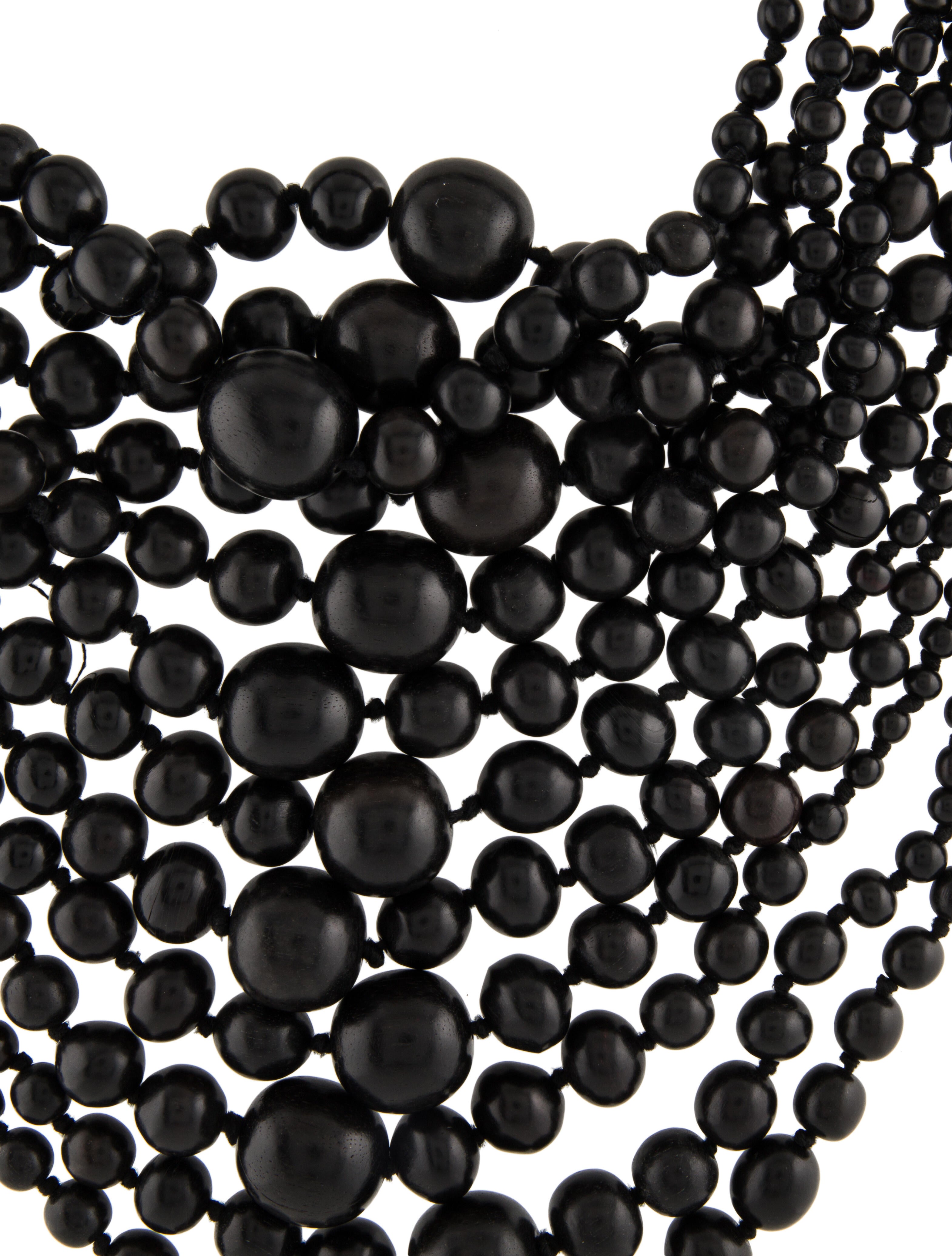 Monies Wood Beaded Multi-Strand Necklace - Multistrand, Necklaces ...