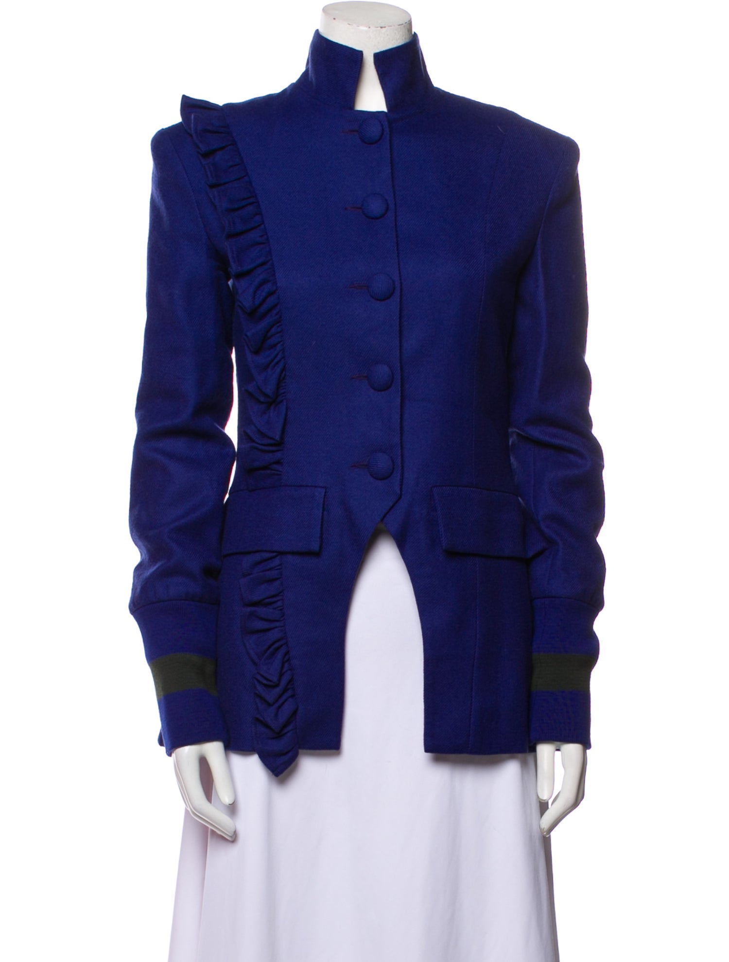 Maggie Marilyn Wool Evening Jacket - Blue Jackets, Clothing ...