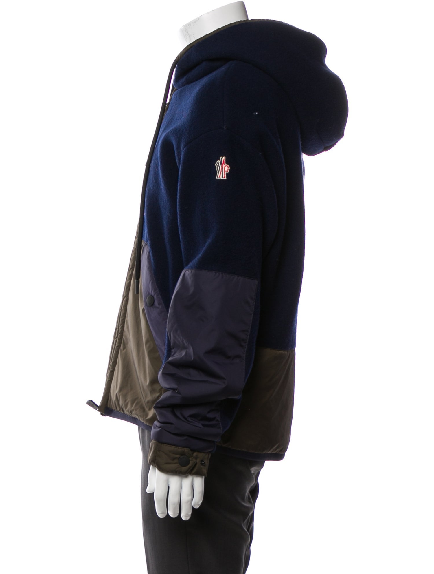 Moncler Grenoble Colorblock Pattern Windbreaker - Blue Outerwear ...