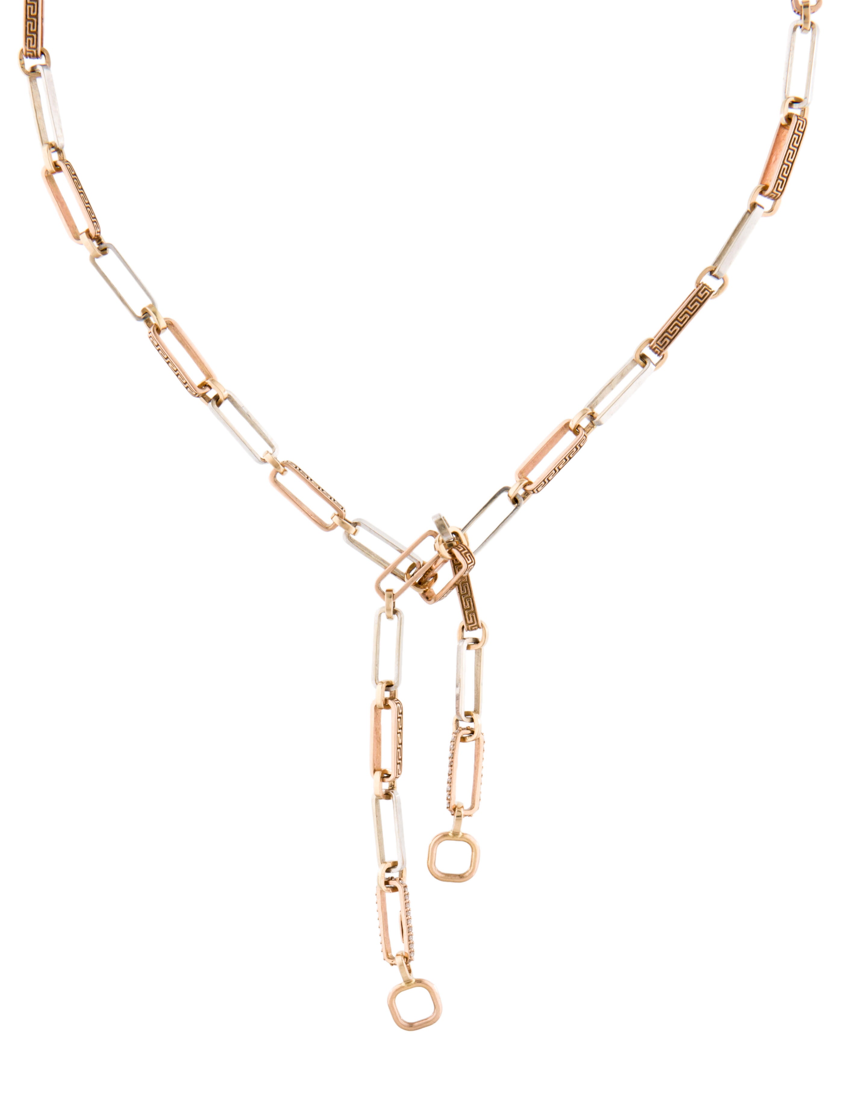 Marla Aaron Meander Chain Necklace - 14K White Gold Chain, Necklaces ...