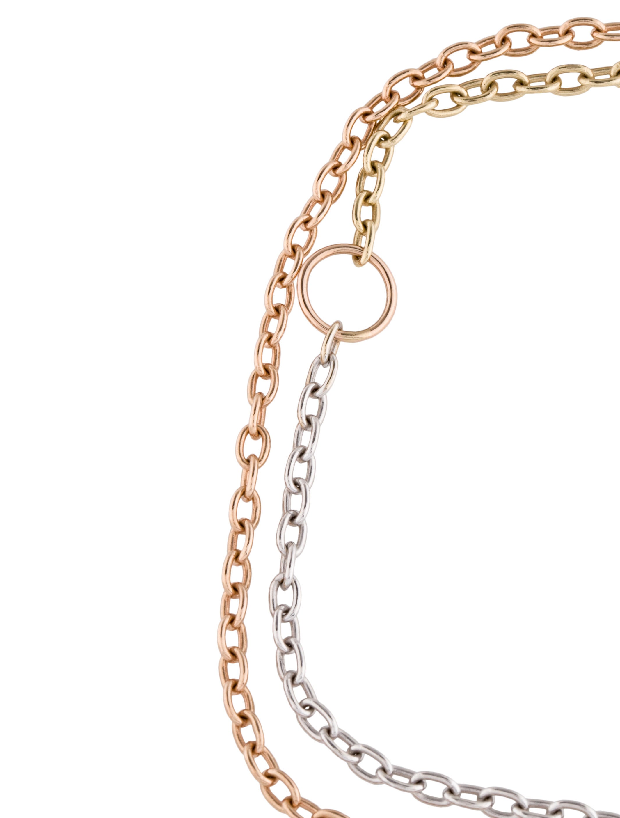 Marla Aaron Tri-Color Chain - 14K Yellow Gold Chain, Necklaces ...