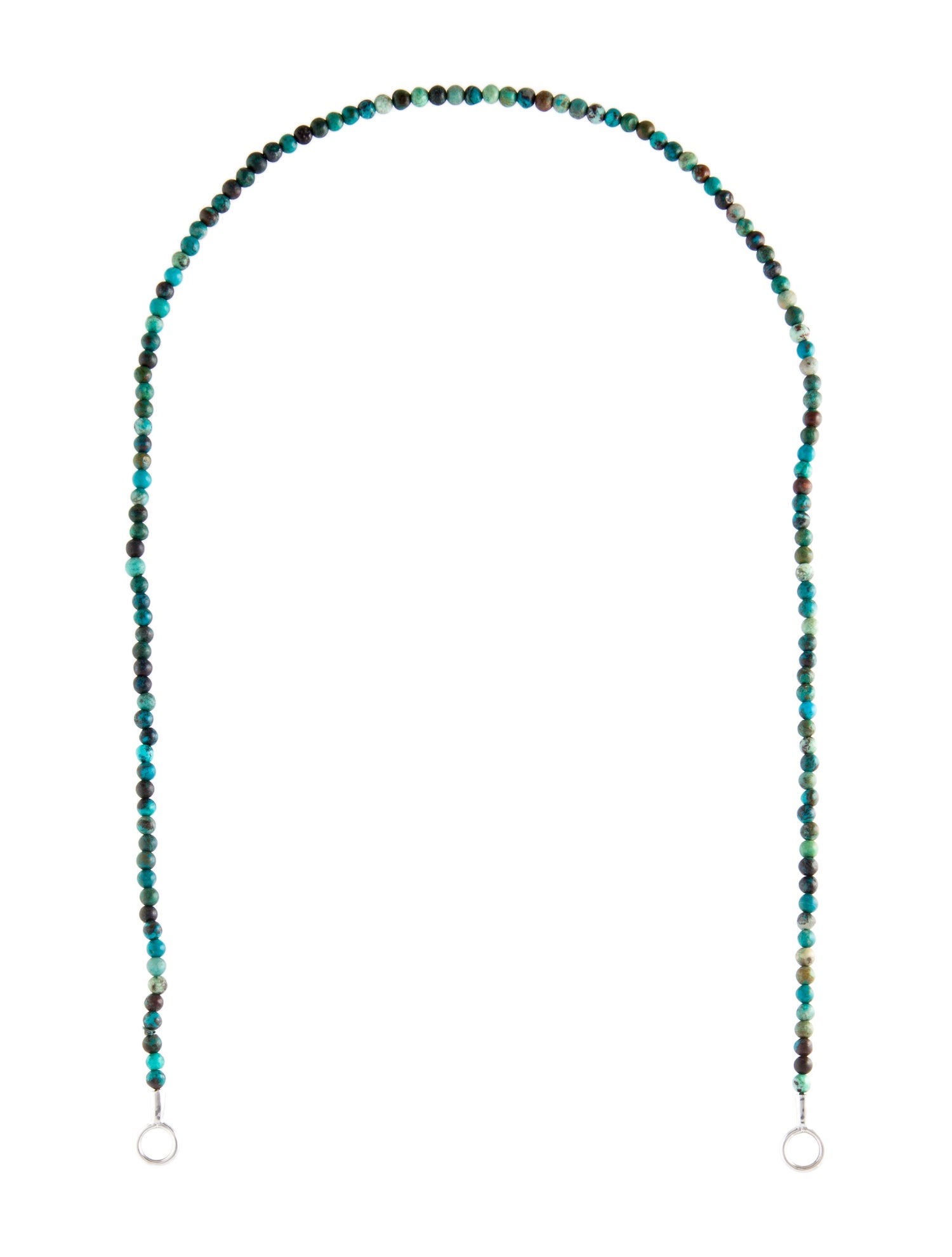 Marla Aaron 14K Turquoise Itty Bitty Strand Necklace - Rhodium-Plated ...