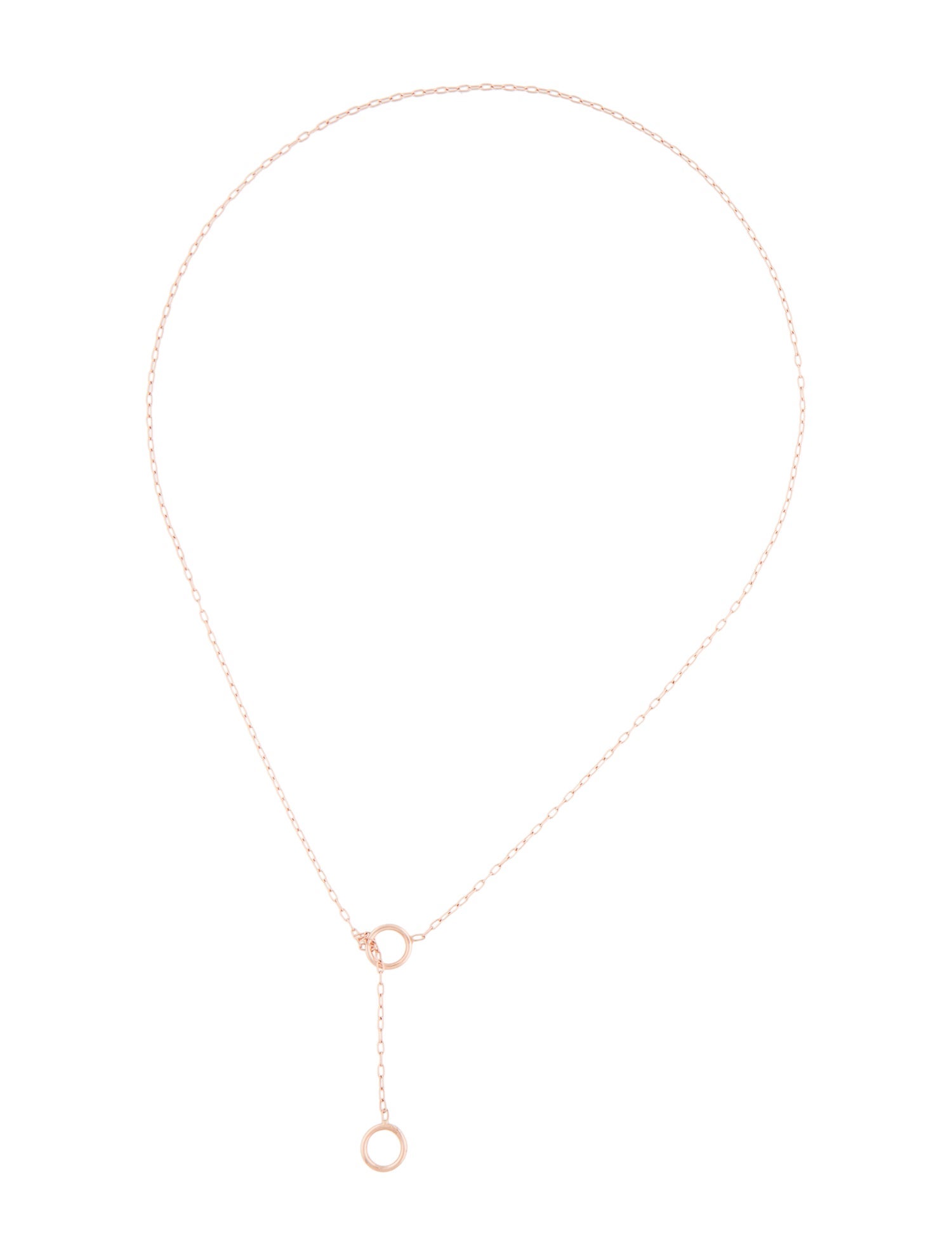 Marla Aaron 14K Fine Square Link Chain Necklace - 14K Rose Gold Chain ...