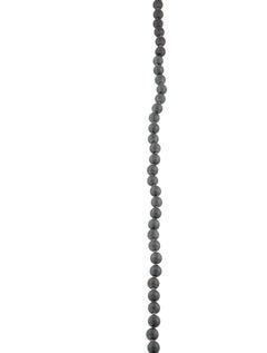 Marla Aaron 14K Diamond Stoned Lock & Buffed Hematite Bead Strand ...