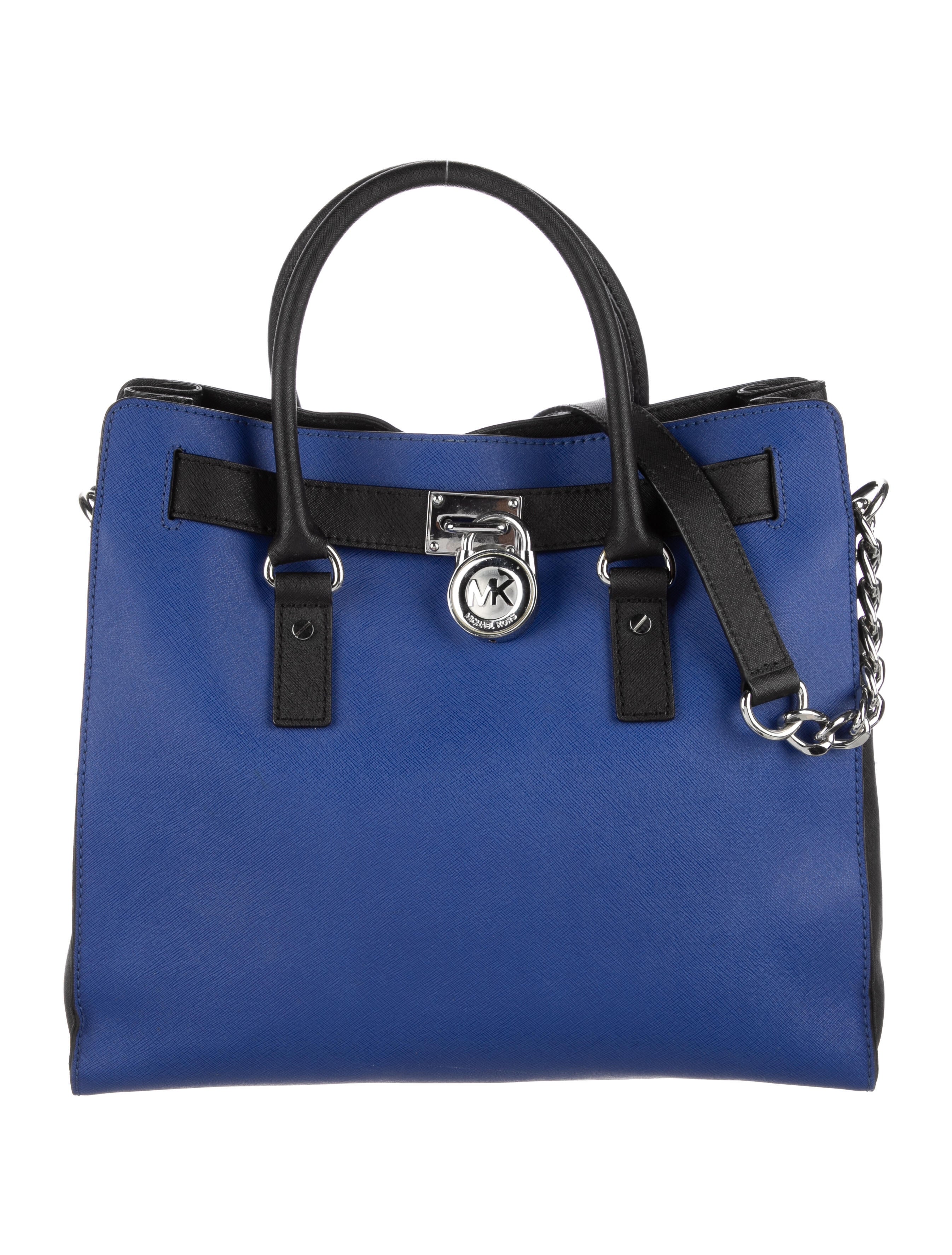 Michael Kors Textured Leather Tote Bag - Blue Totes, Handbags ...