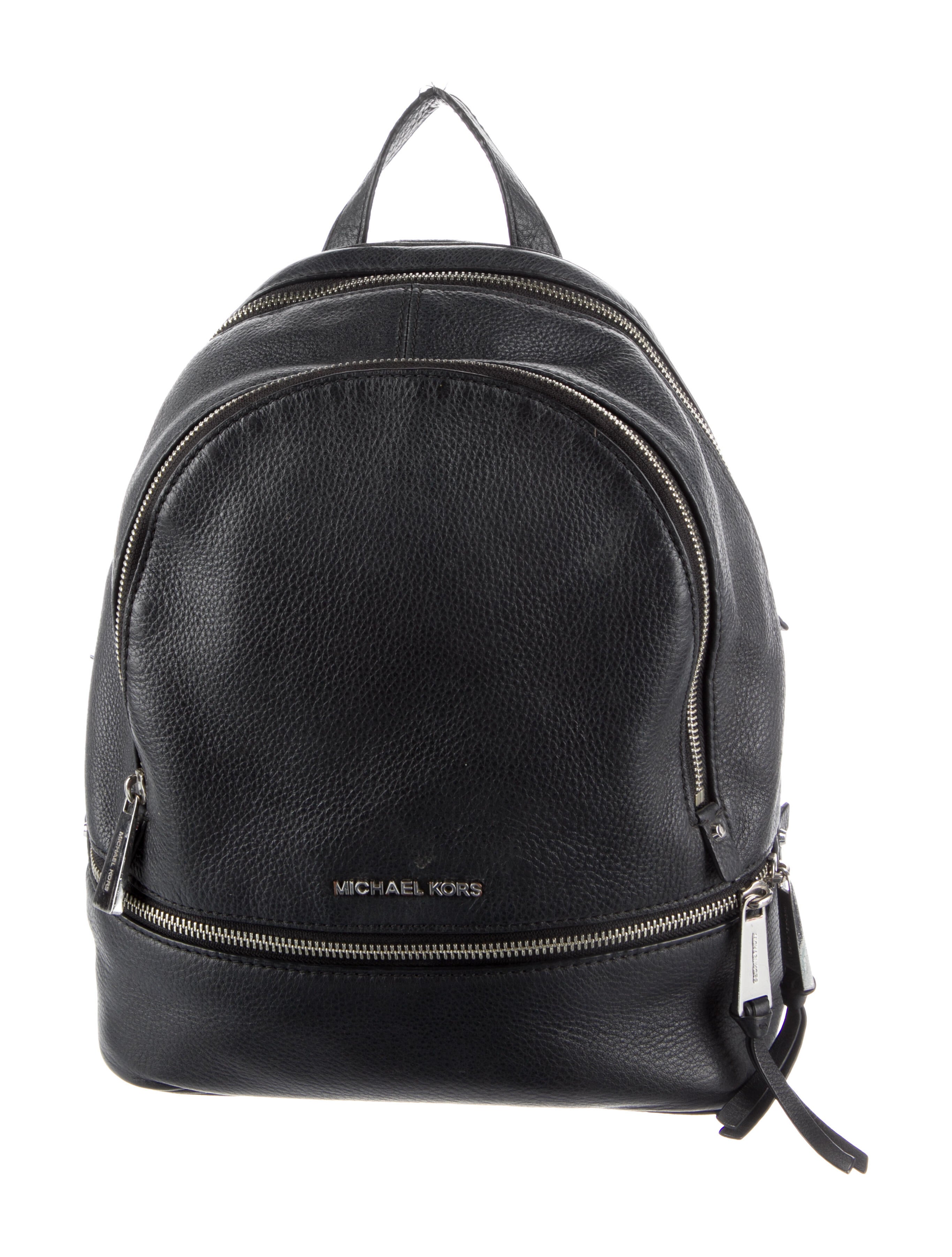 Michael Kors Leather Backpack Bag - Black Backpacks, Handbags ...