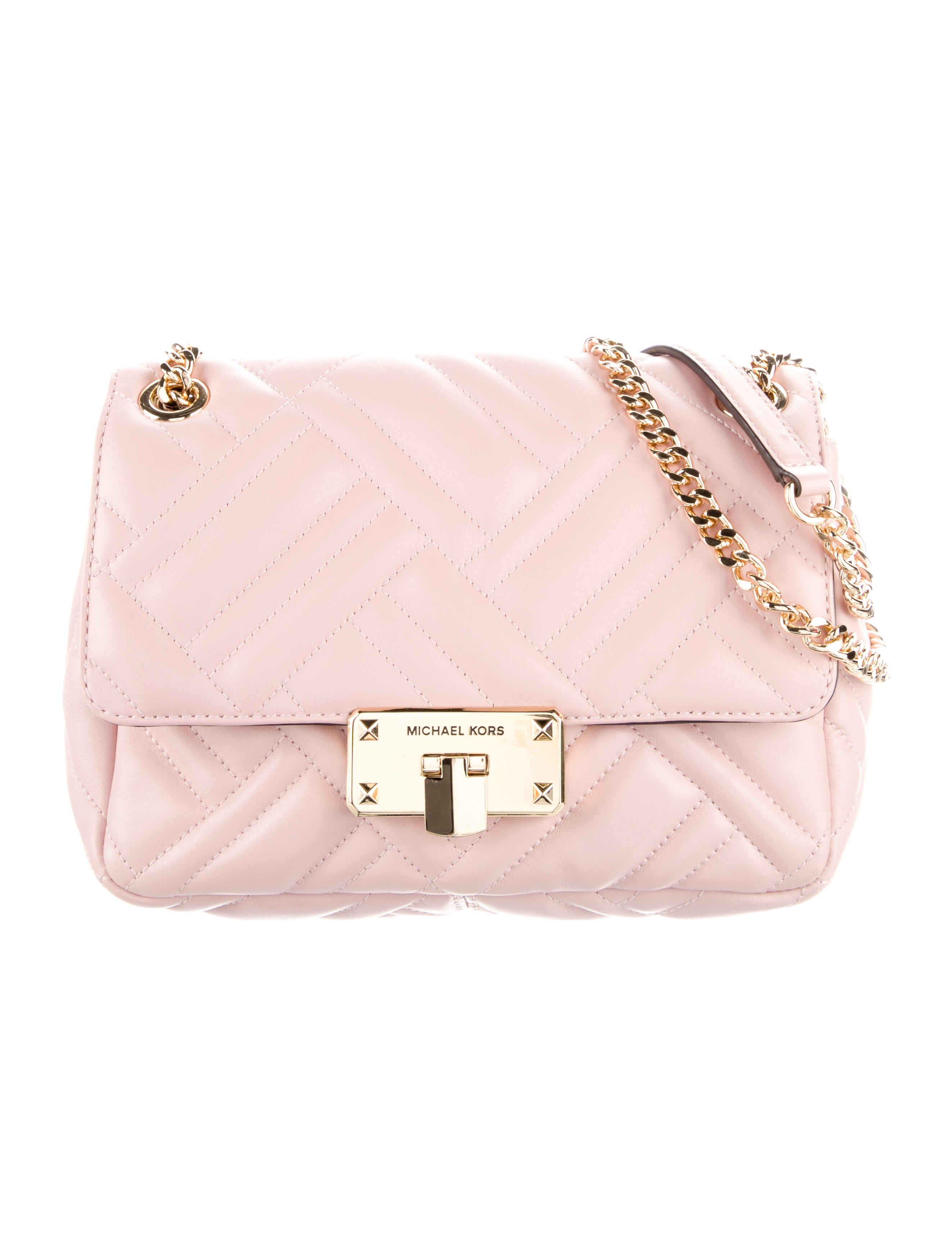 Michael Kors Quilted Leather Shoulder Bag - Pink Shoulder Bags ...
