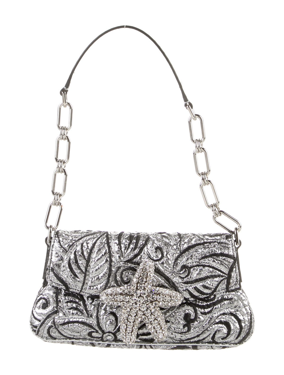 Michael Kors Crystal Embellished Nylon Evening Bag - Black Evening Bags ...
