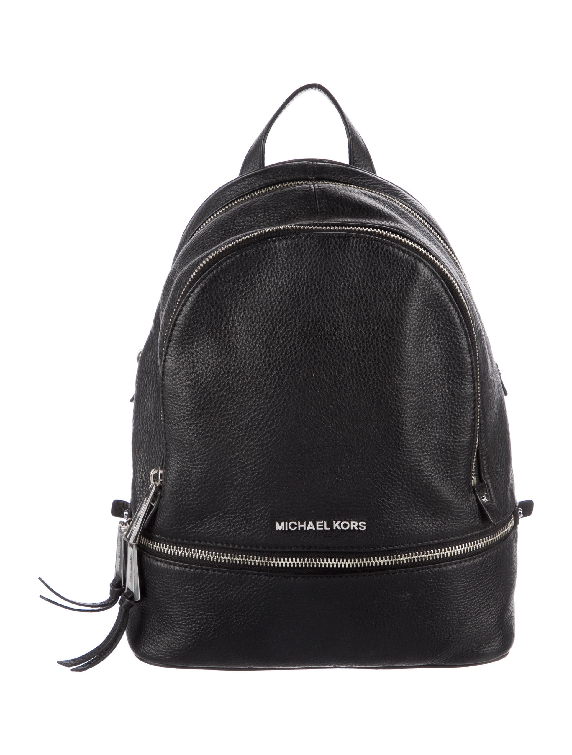 Michael Kors Leather Backpack - Black Backpacks, Handbags - MIC227419 ...