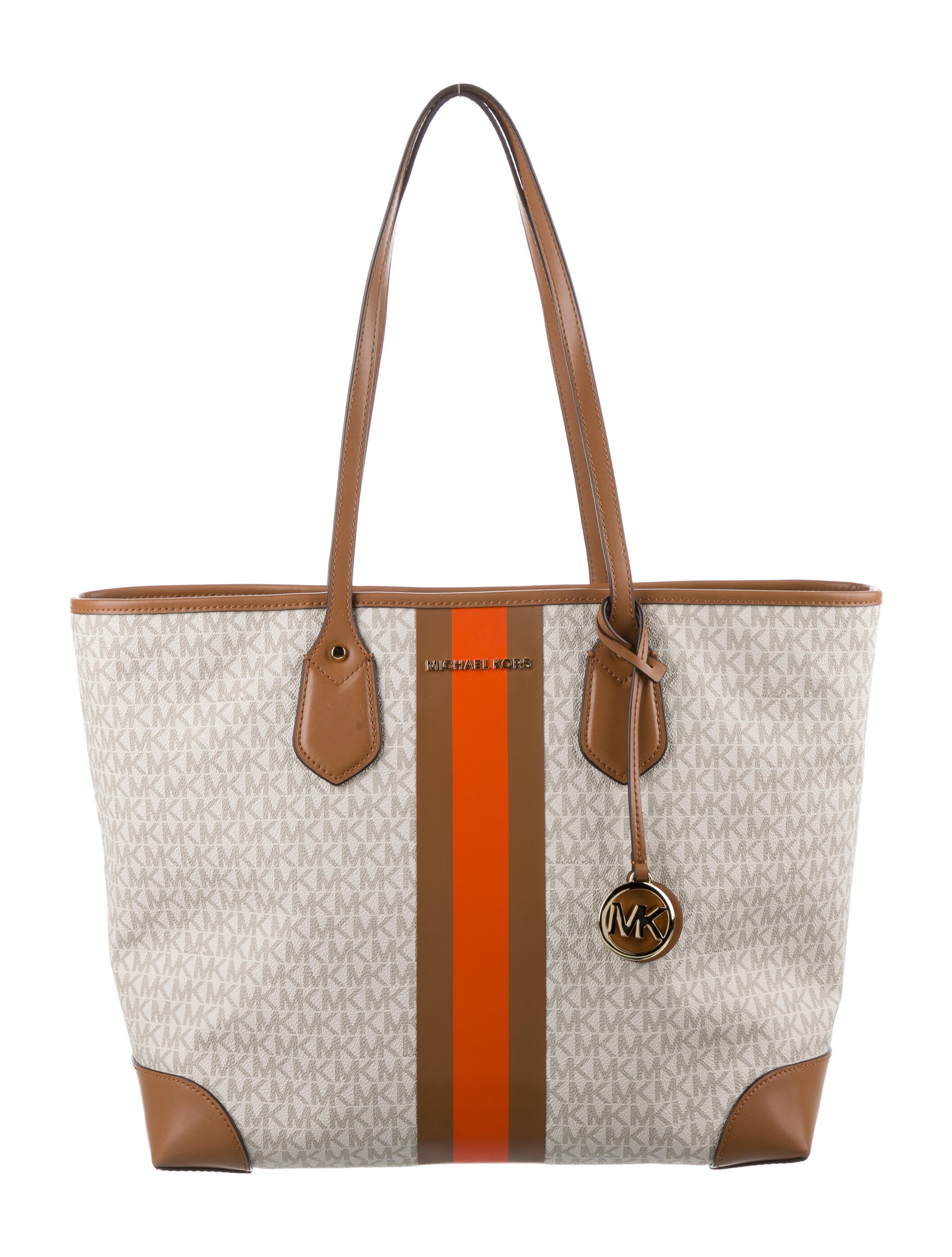 Michael Kors Woven Straw Tote - Neutrals Totes, Handbags - MIC50682 ...