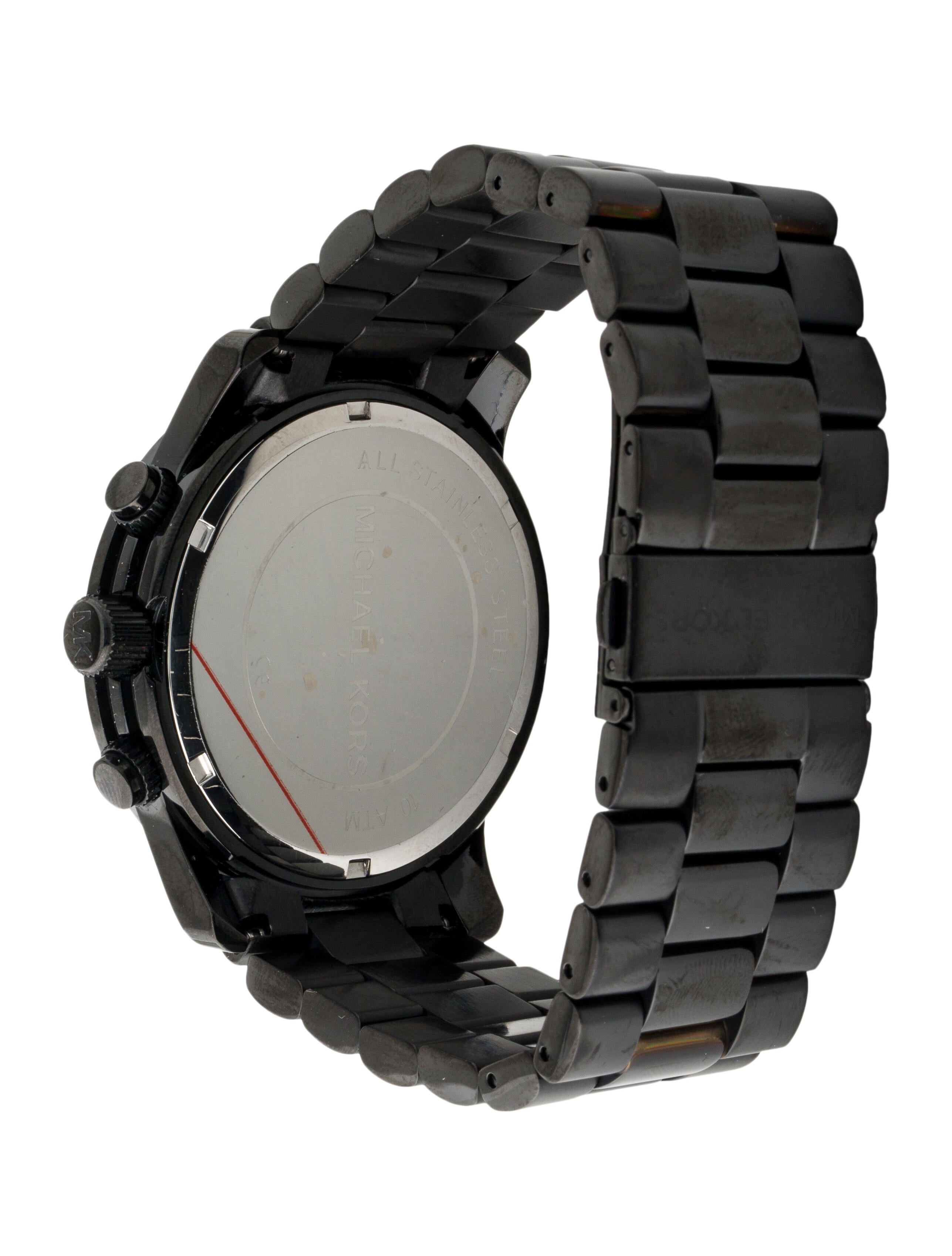 Michael Kors Blacked Out Runway Watch - MK8157 | The RealReal