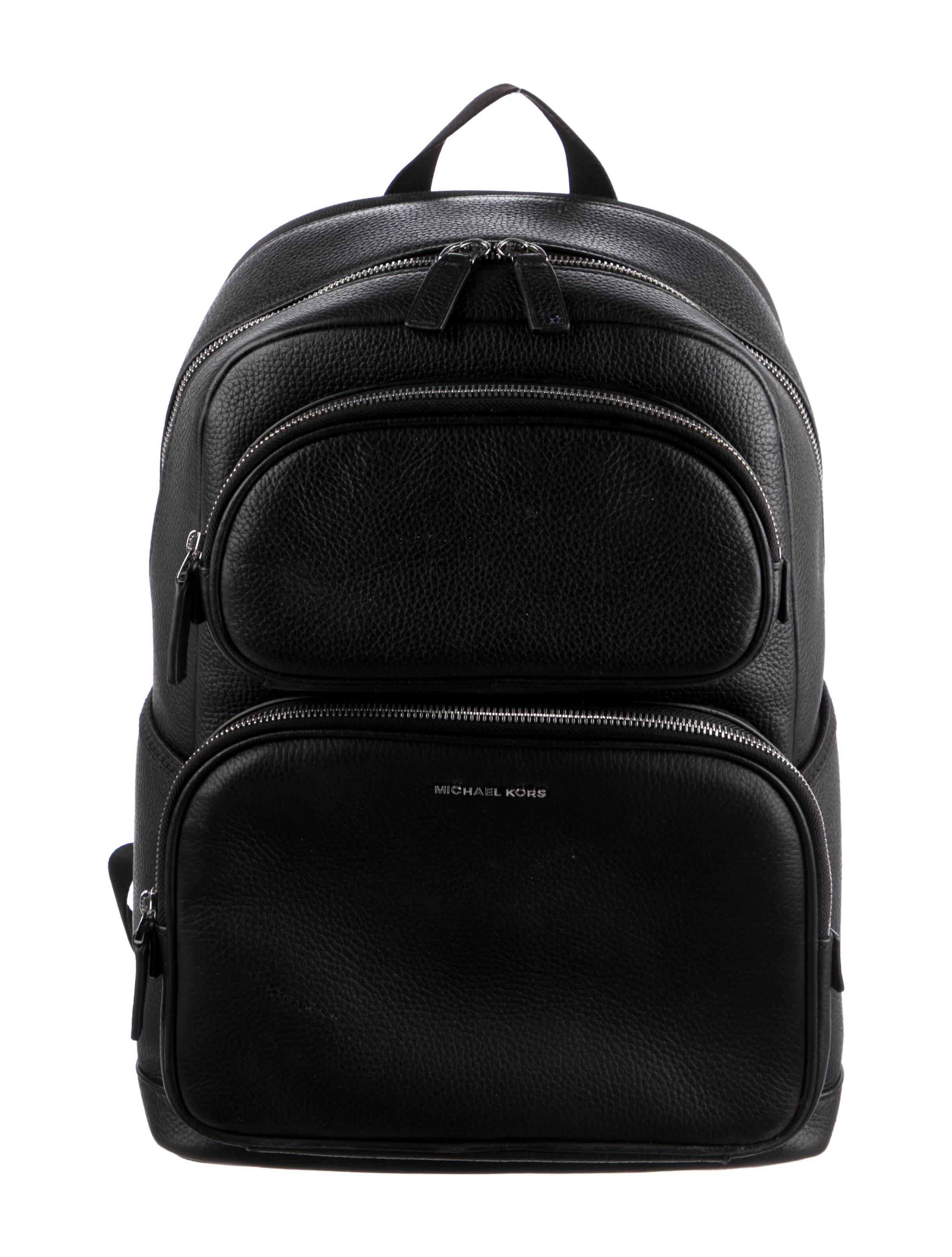 Michael Michael Kors Pebbled Leather Backpack - Black Backpacks ...