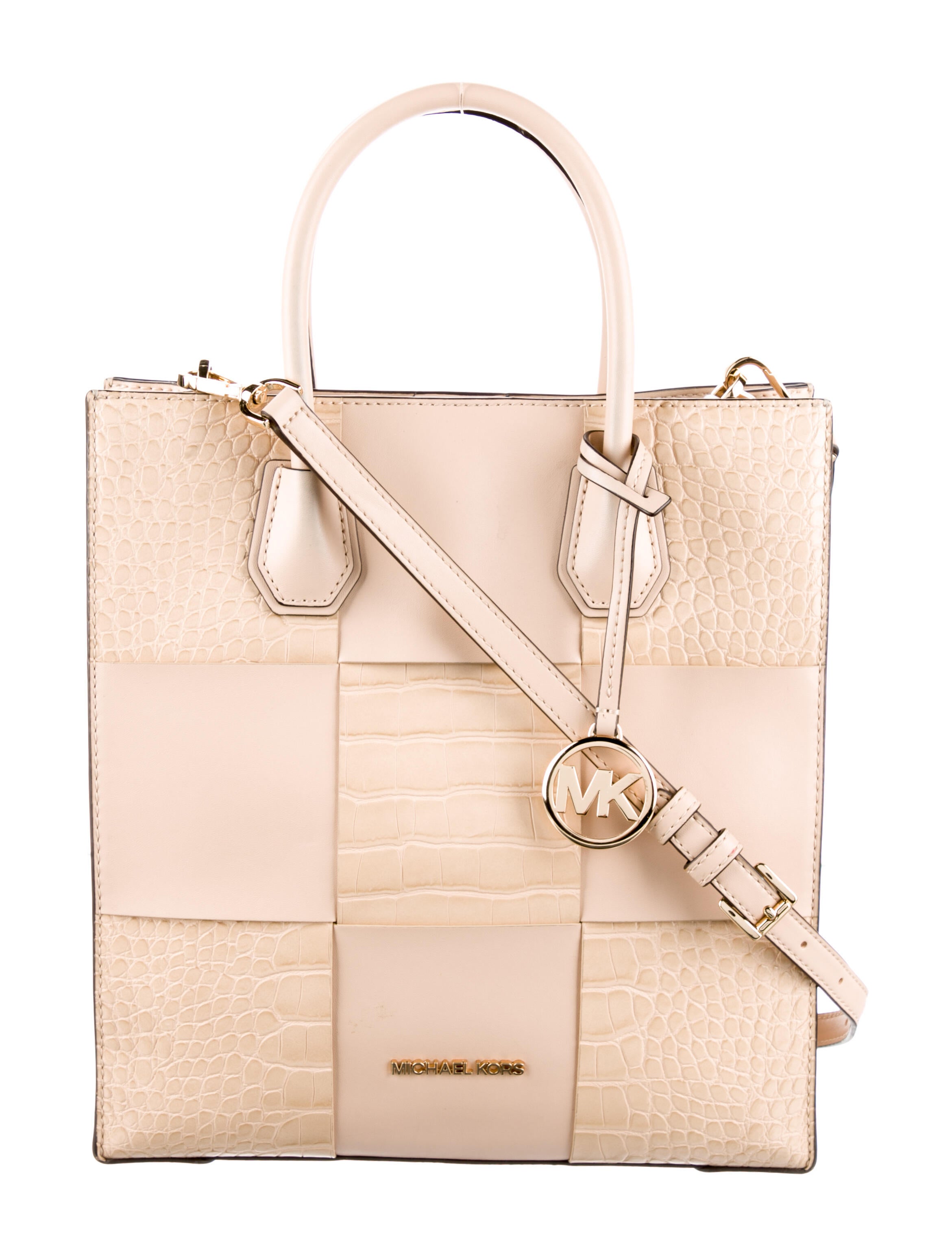 Michael Kors Woven Leather Tote - Neutrals Totes, Handbags - MIC233305 ...