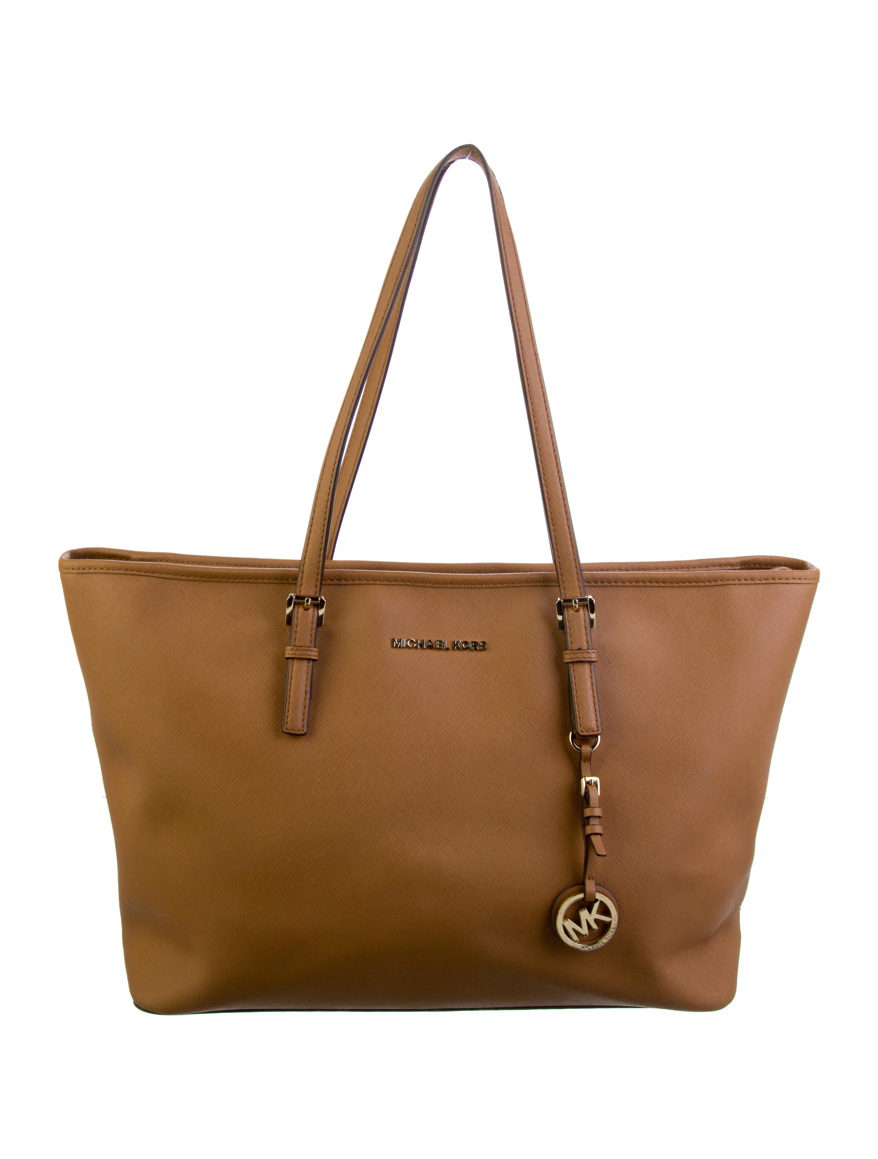 Michael Michael Kors Saffiano Tote Bag - Brown Totes, Handbags ...