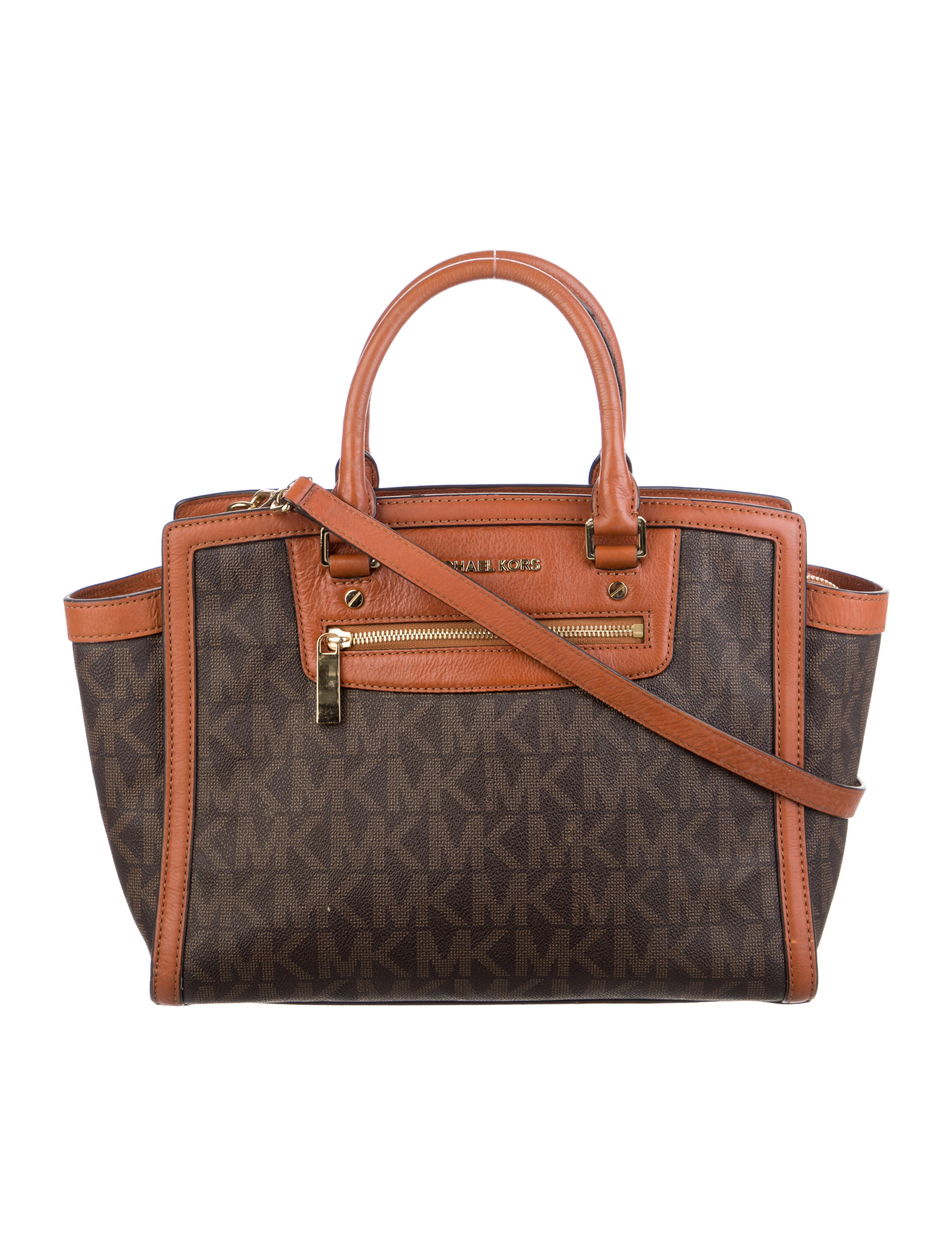 Michael Michael Kors Monogram Shoulder Bag - Neutrals Totes, Handbags ...