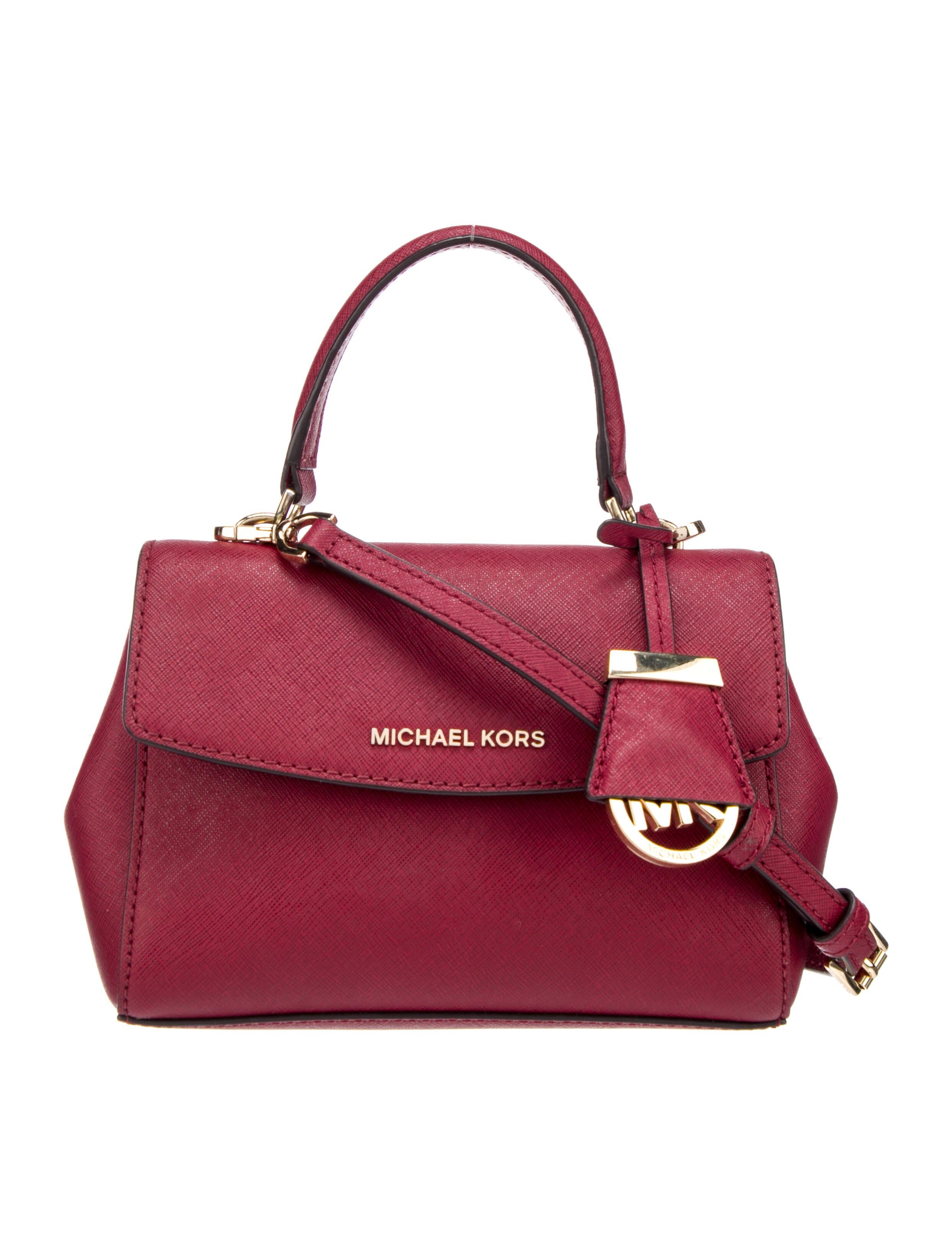 Michael Michael Kors Saffiano Leather Mini Bag - Red Mini Bags ...