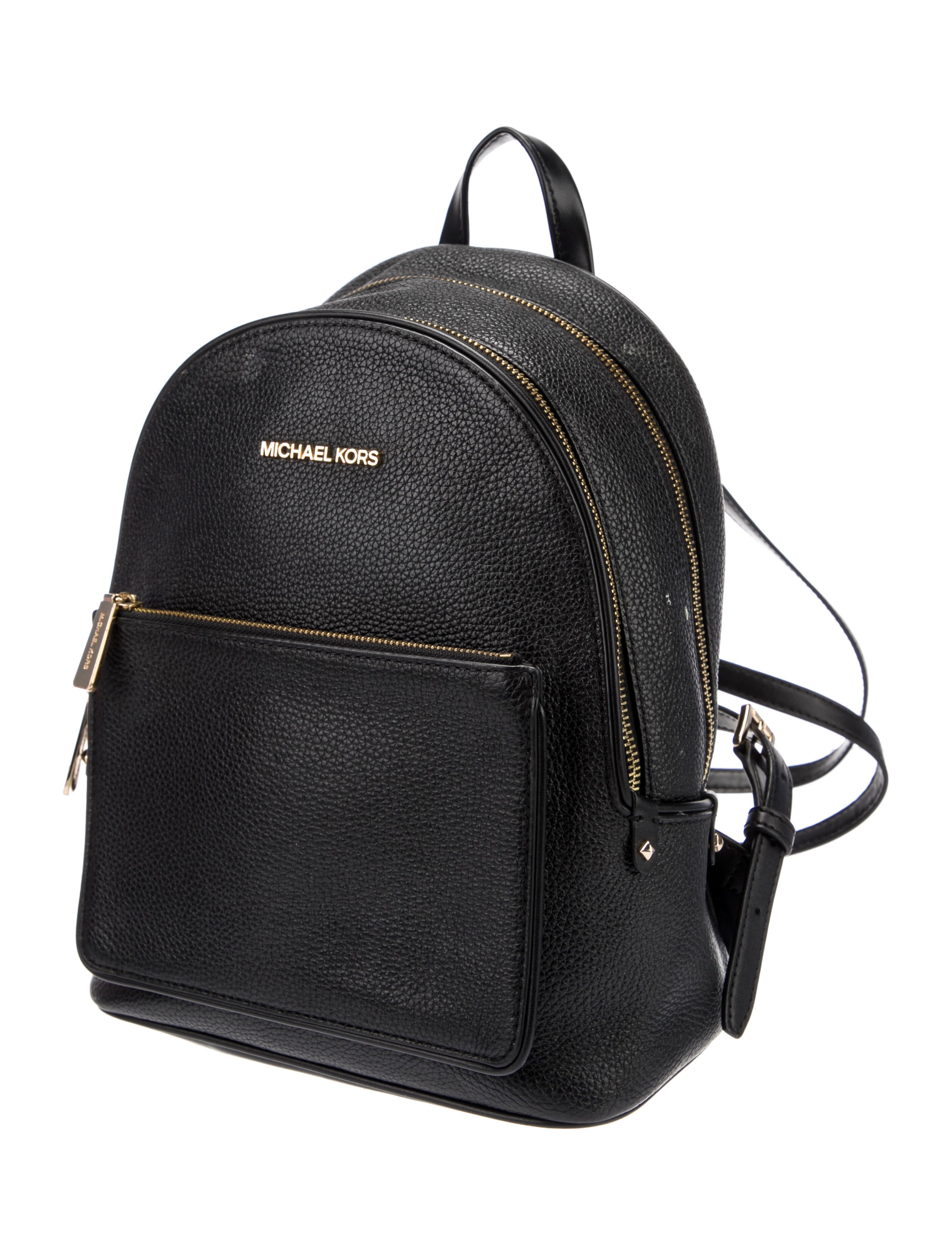 Michael Michael Kors Pebbled Leather Backpack - Black Backpacks ...