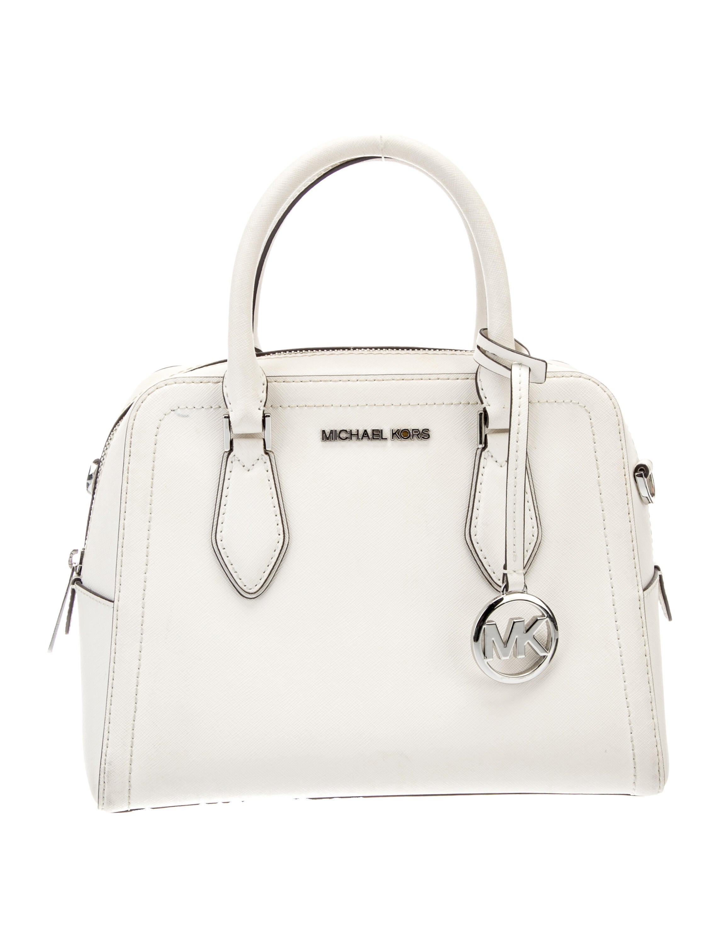 Michael Kors Coated Canvas Handle Bag - White Handle Bags, Handbags ...