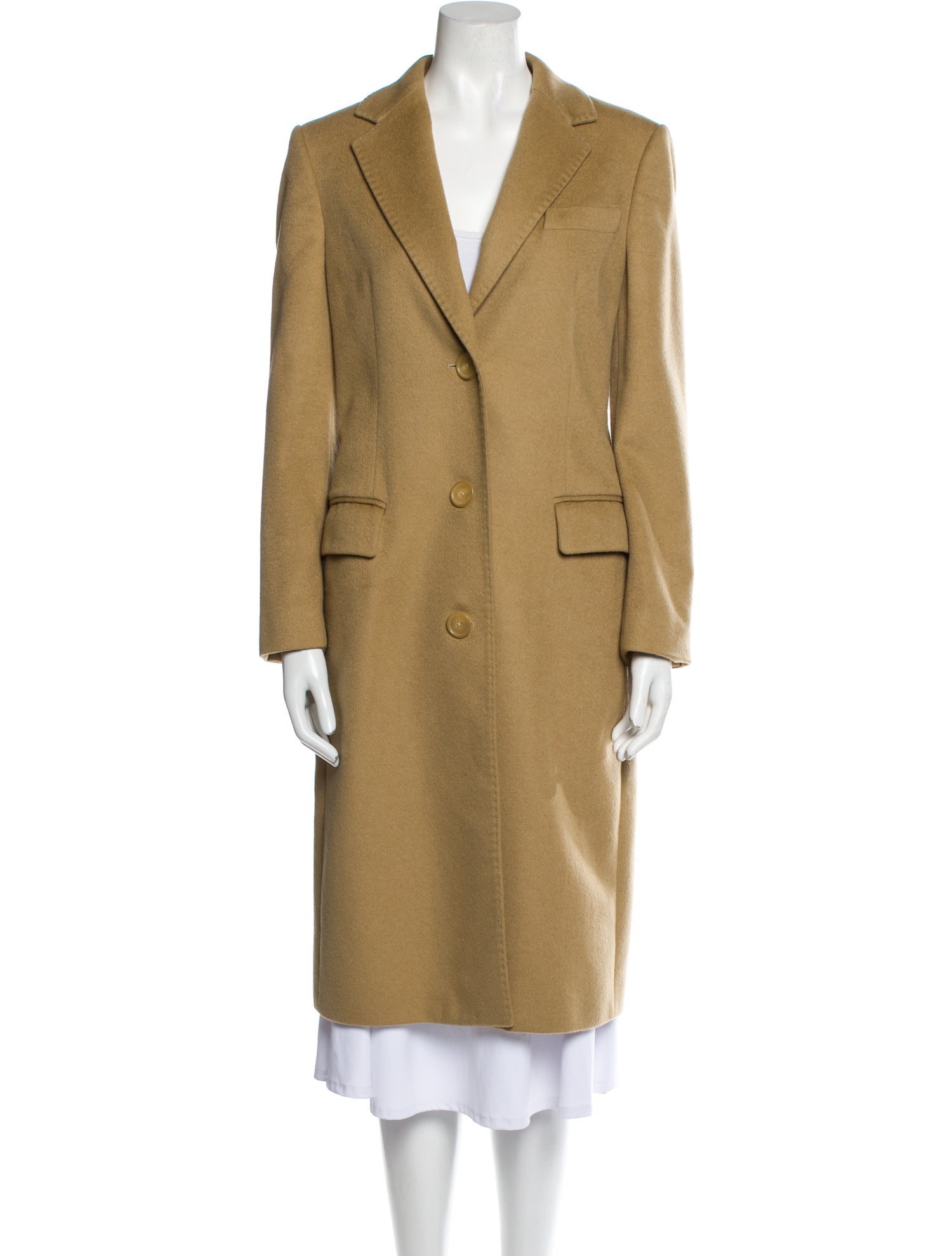 Michael Kors Virgin Wool Coat Brown Coats Clothing Mic244187 The