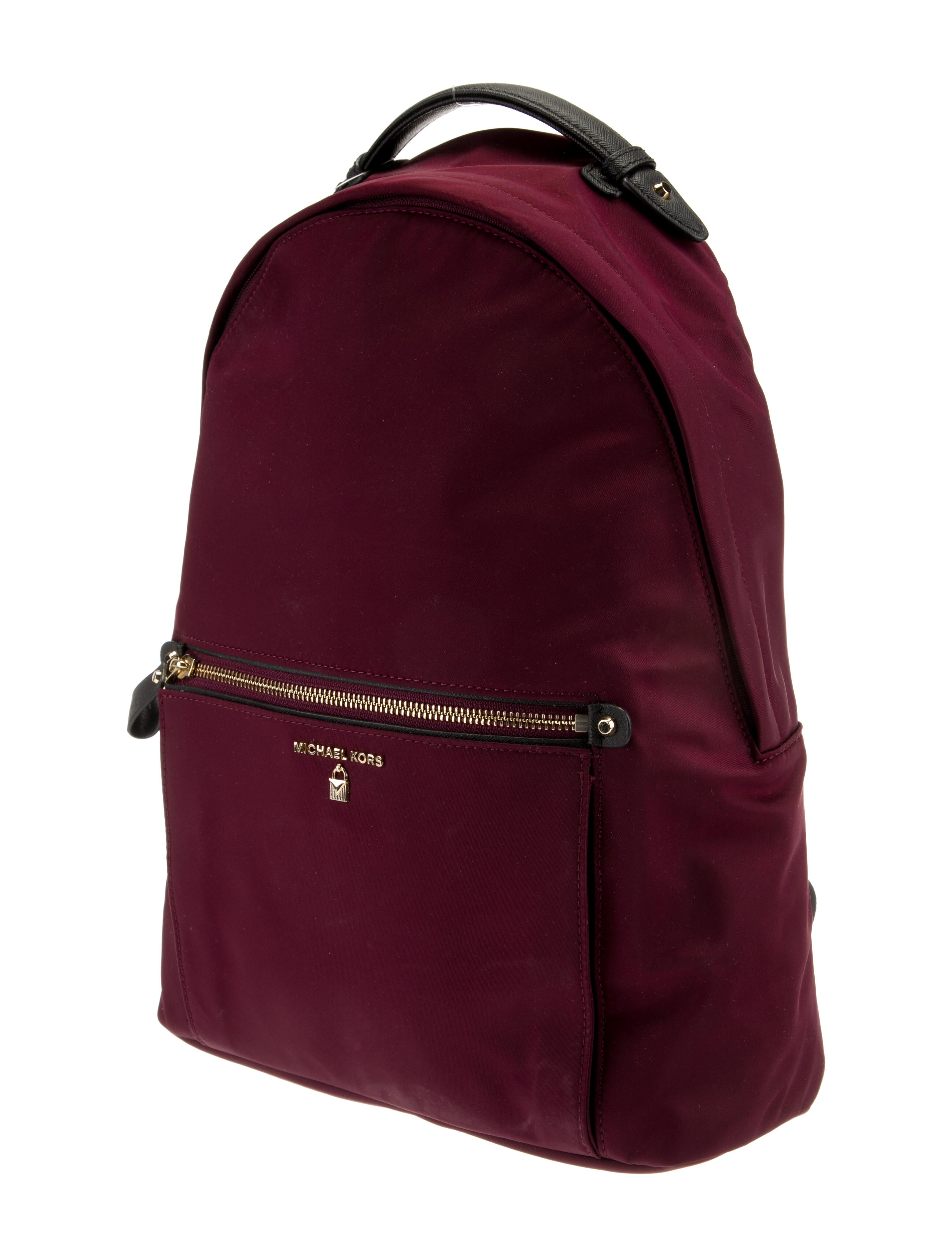 Michael Kors Nylon Backpack - Burgundy Backpacks, Handbags - MIC244973 ...
