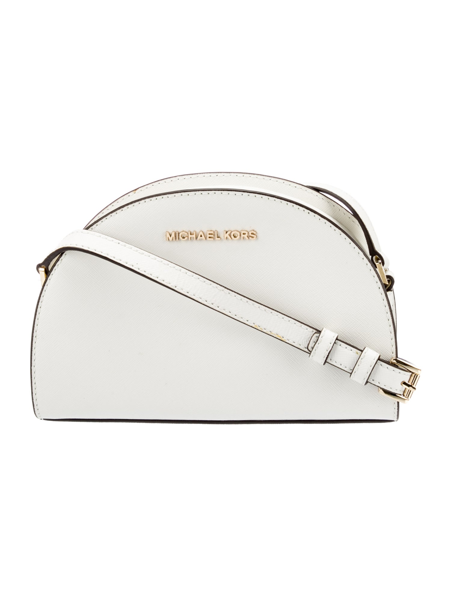Michael Kors Saffiano Leather Crossbody - White Crossbody Bags ...