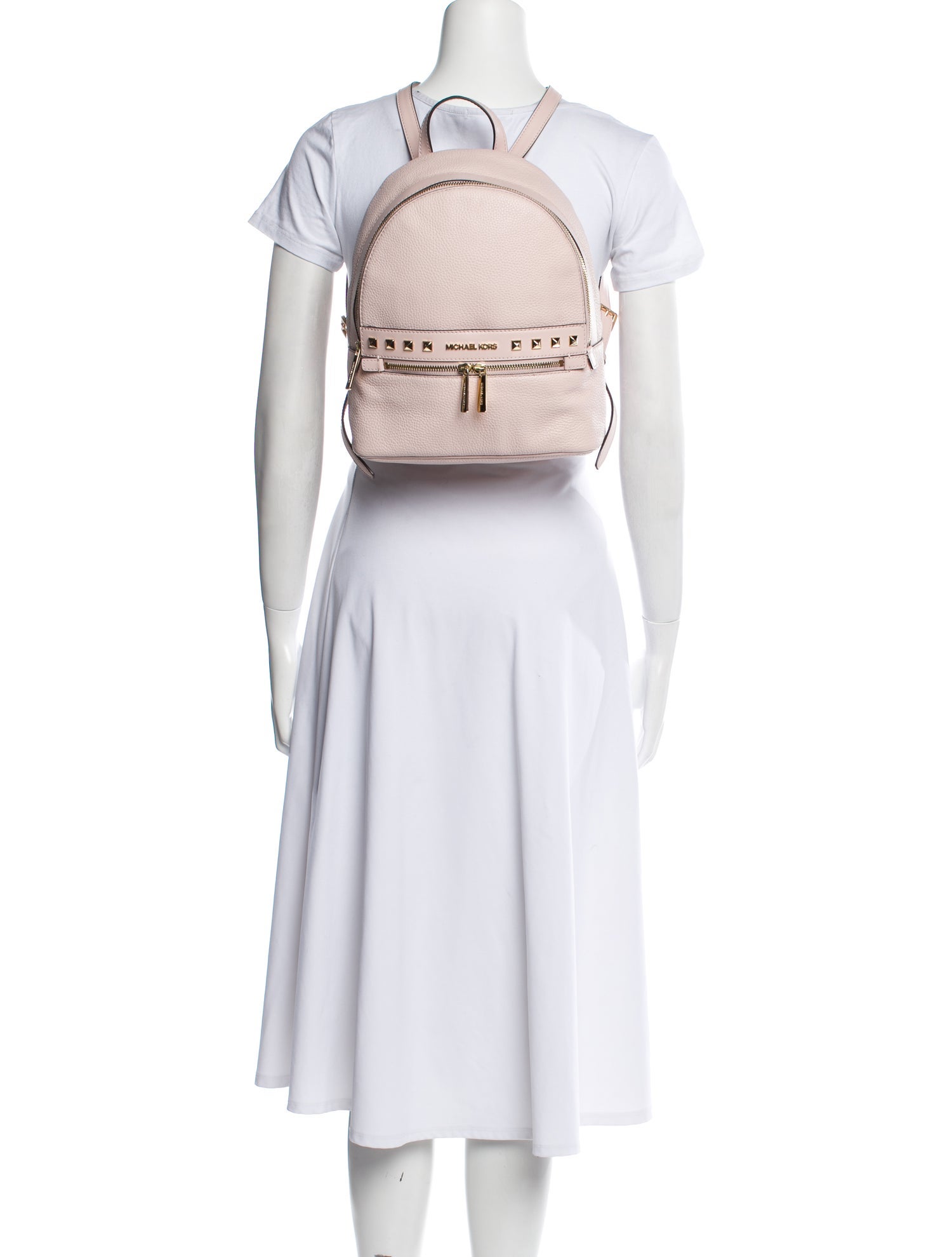 Michael Michael Kors Leather Backpack w/Tags - Pink Backpacks, Handbags ...