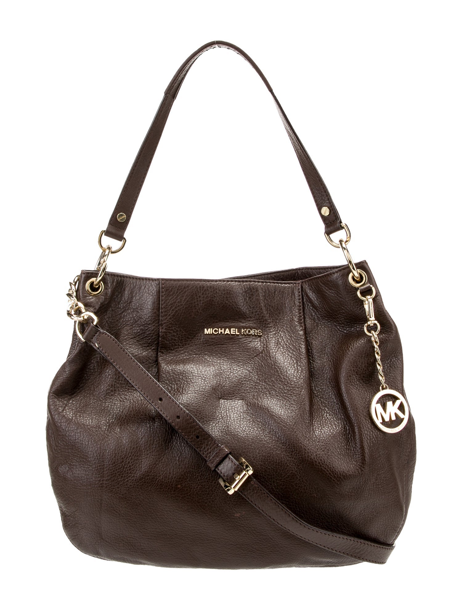 Michael Kors Leather Shoulder Bag - Brown Shoulder Bags, Handbags - MIC250542 | The RealReal