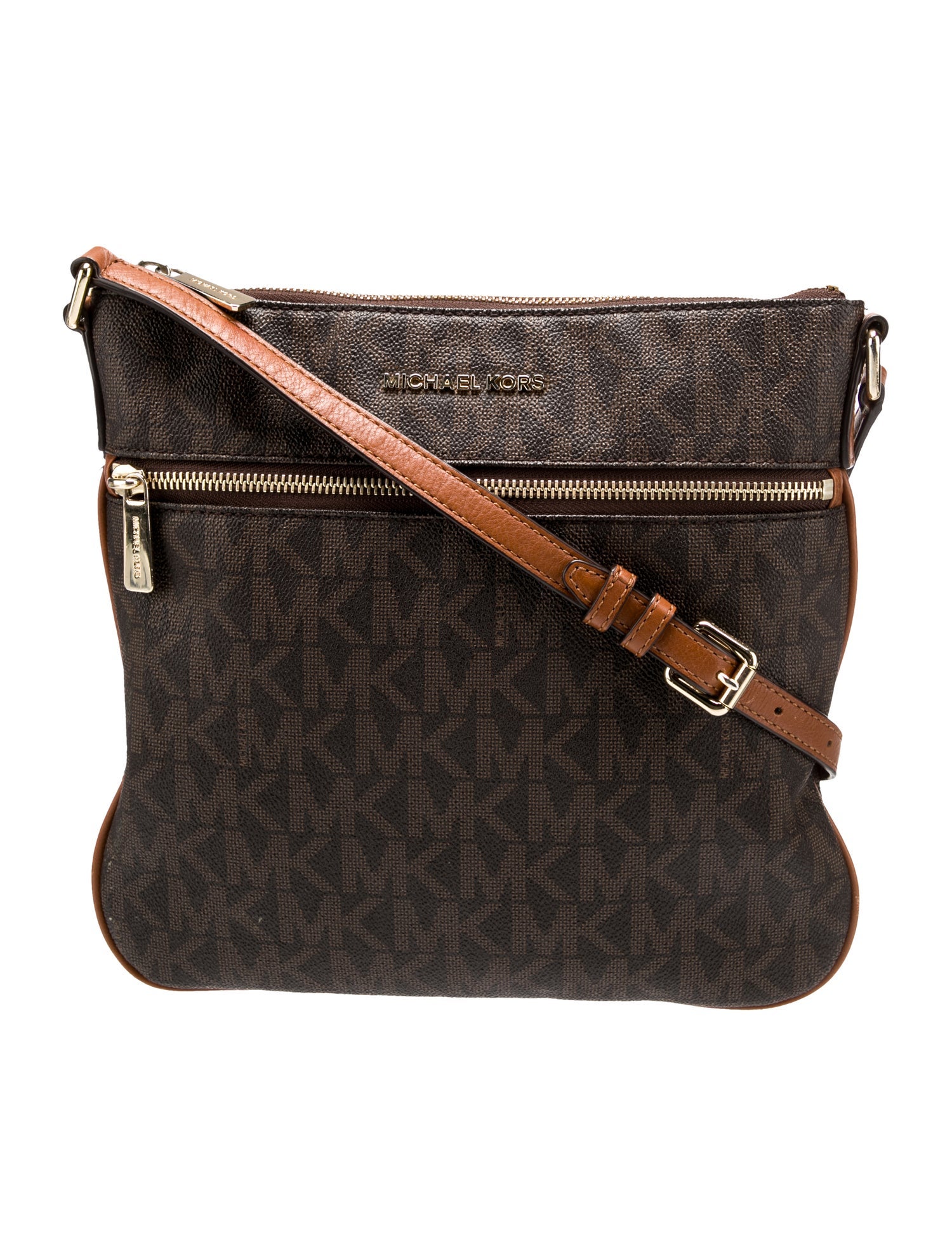 Michael Michael Kors Leather Crossbody Bag - Neutrals Crossbody Bags ...