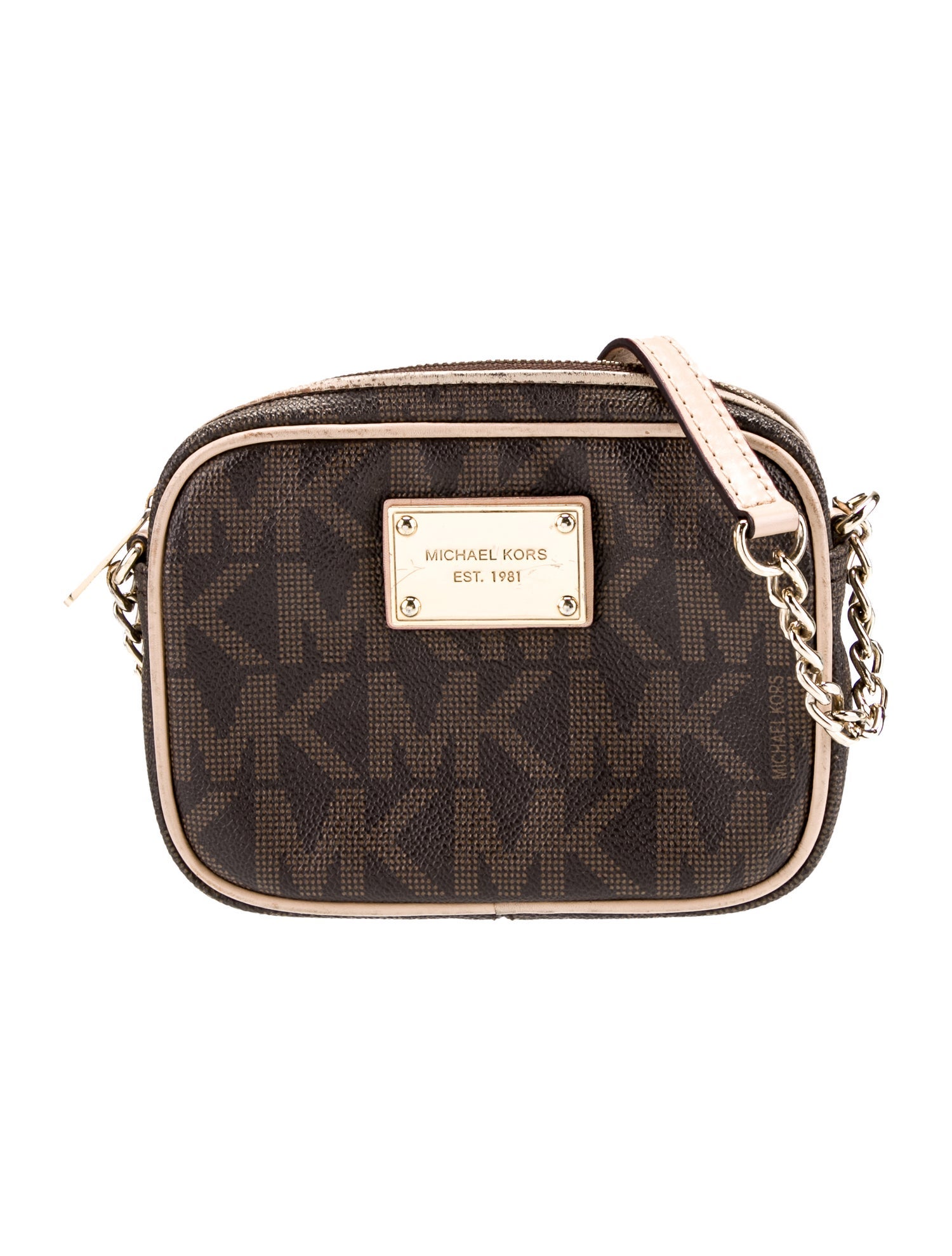 Michael Kors Leather Crossbody Bag - Brown Crossbody Bags, Handbags ...