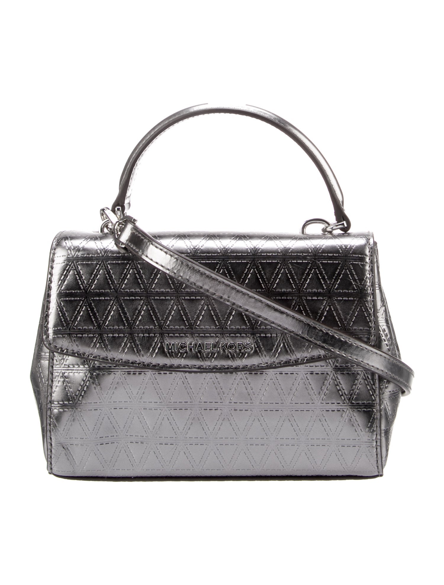 Michael Michael Kors Printed Metallic Mini-Bag - Metallic Mini Bags ...