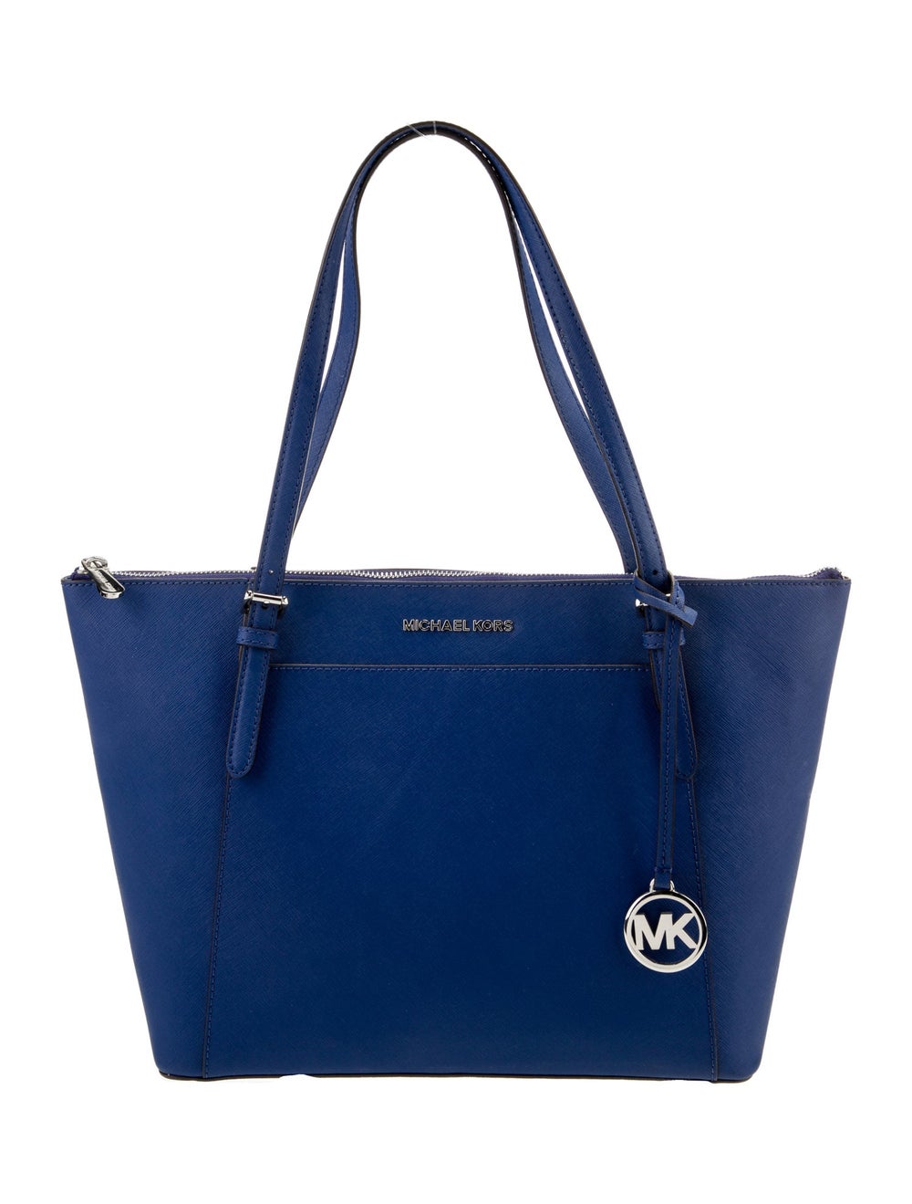 Michael Kors Saffiano Leather Tote Bag - Blue Totes, Handbags ...