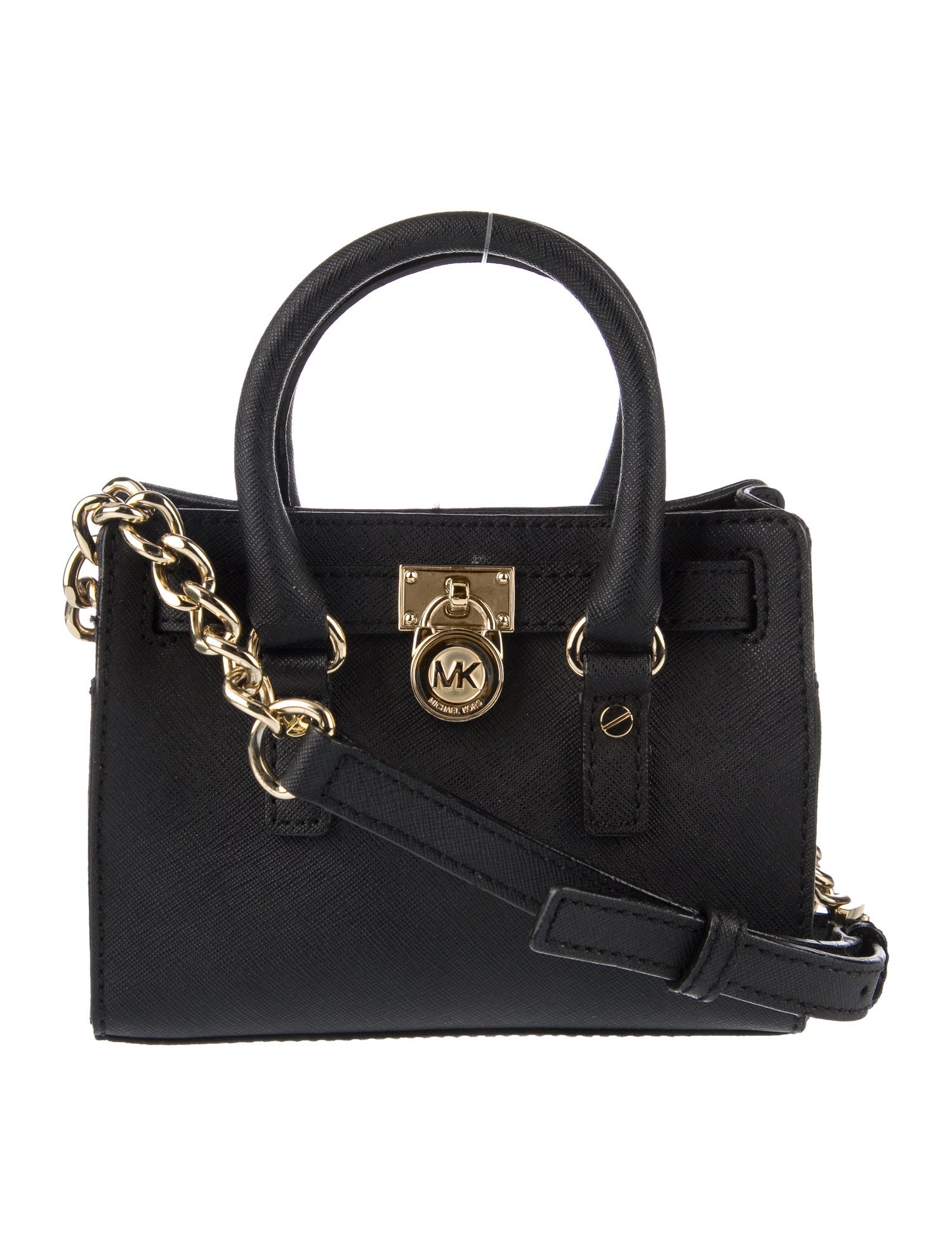 Michael Kors Saffiano Leather Mini Bag - Black Mini Bags, Handbags ...