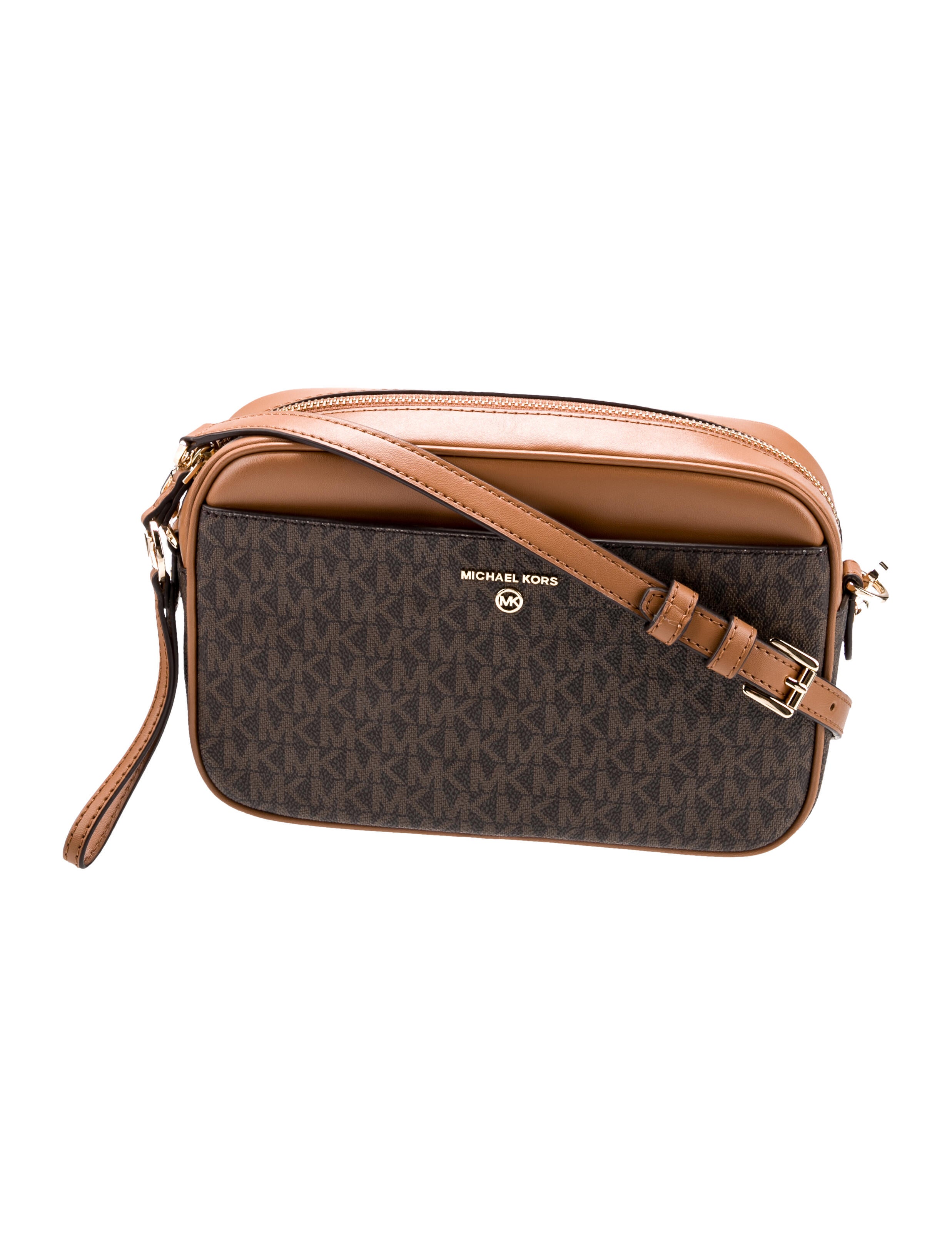 Michael Kors Leather Crossbody Bag w/Tags - Brown Crossbody Bags, Handbags - MIC258979 | The ...