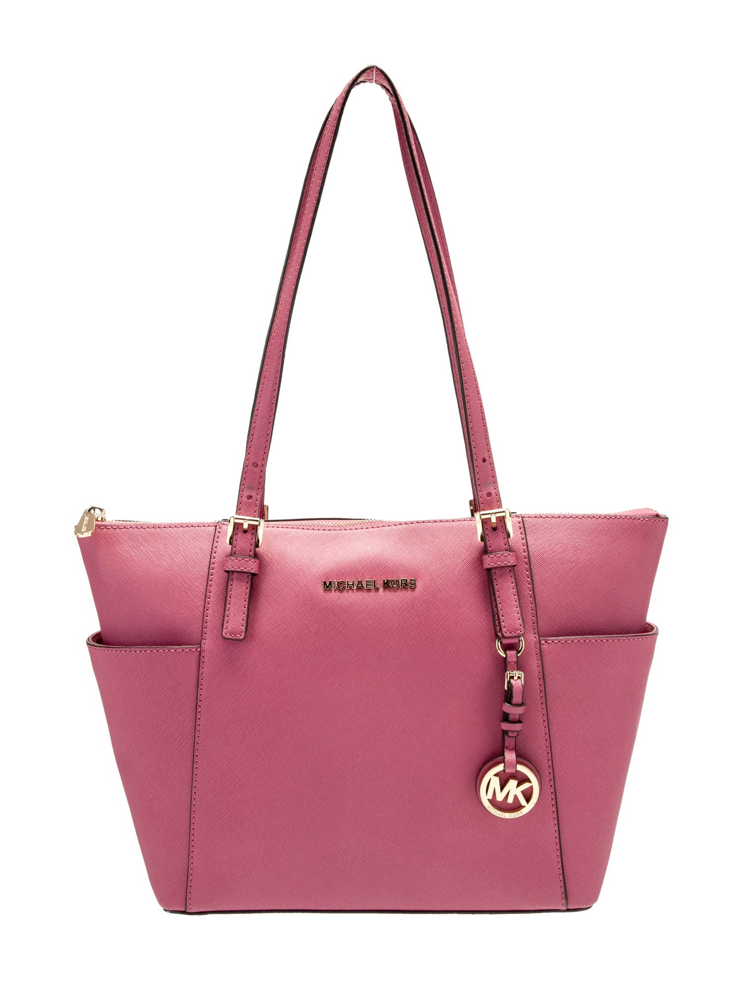 Michael Kors Saffiano Leather Tote Bag - Pink Totes, Handbags ...