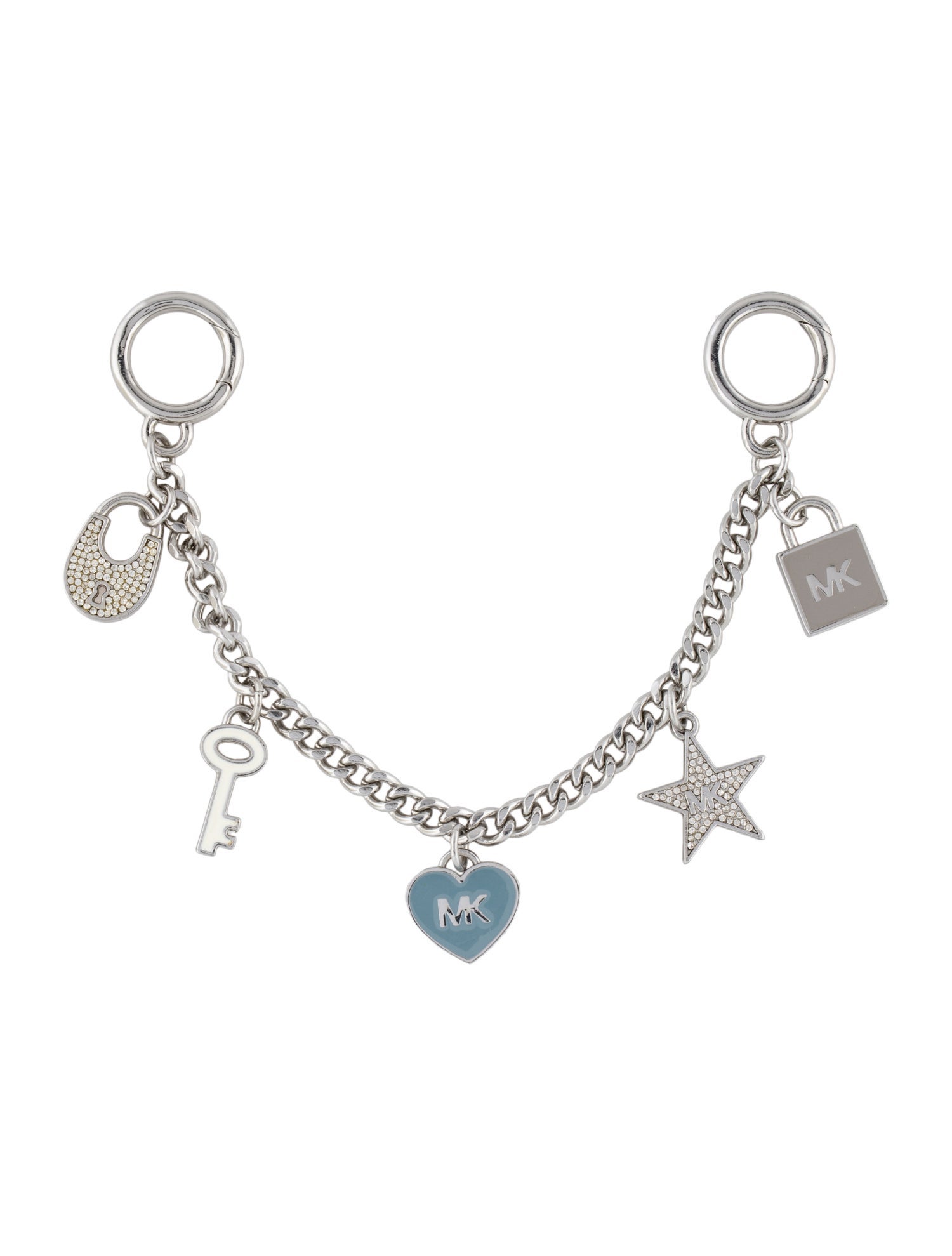Michael Kors Charm Keychain - Silver Keychains, Accessories - MIC259788 ...
