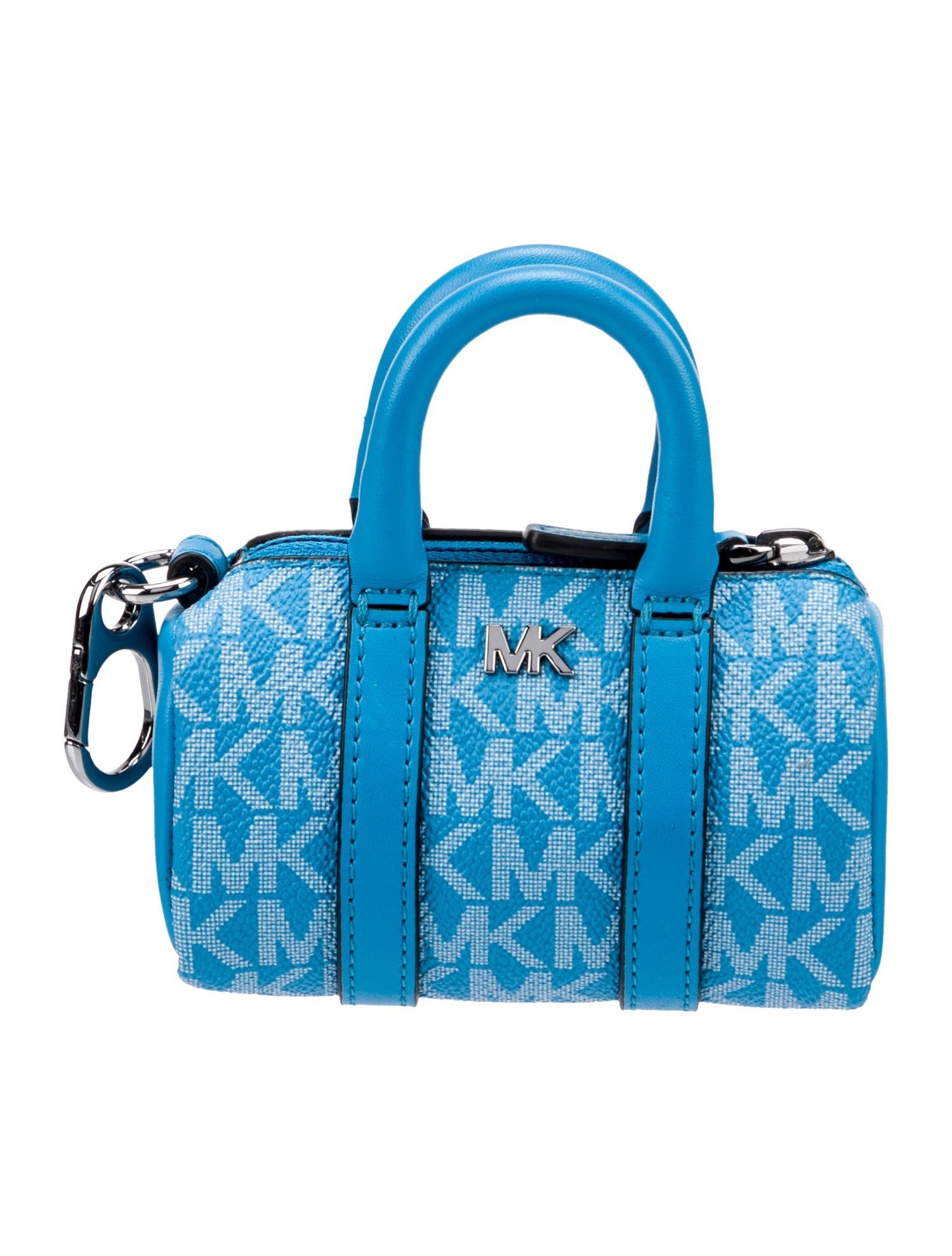 Michael Kors Logo Coated Canvas Mini Bag - Blue Mini Bags, Handbags ...