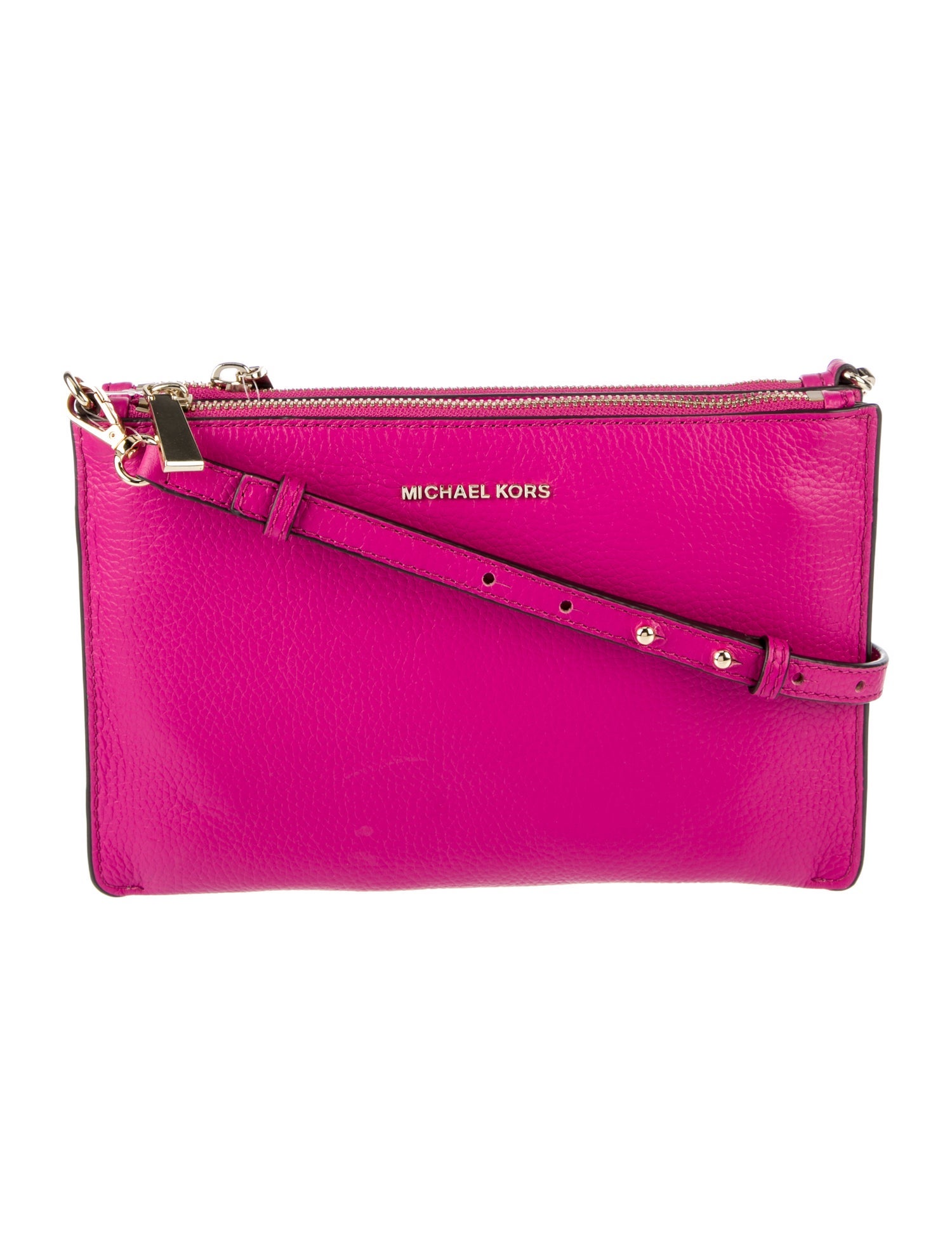 Michael Kors Leather Crossbody Bag - Pink Crossbody Bags, Handbags ...