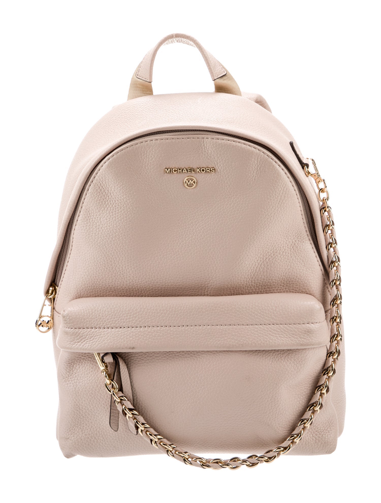 Michael Kors Solid Leather Backpack - Pink Backpacks, Handbags ...