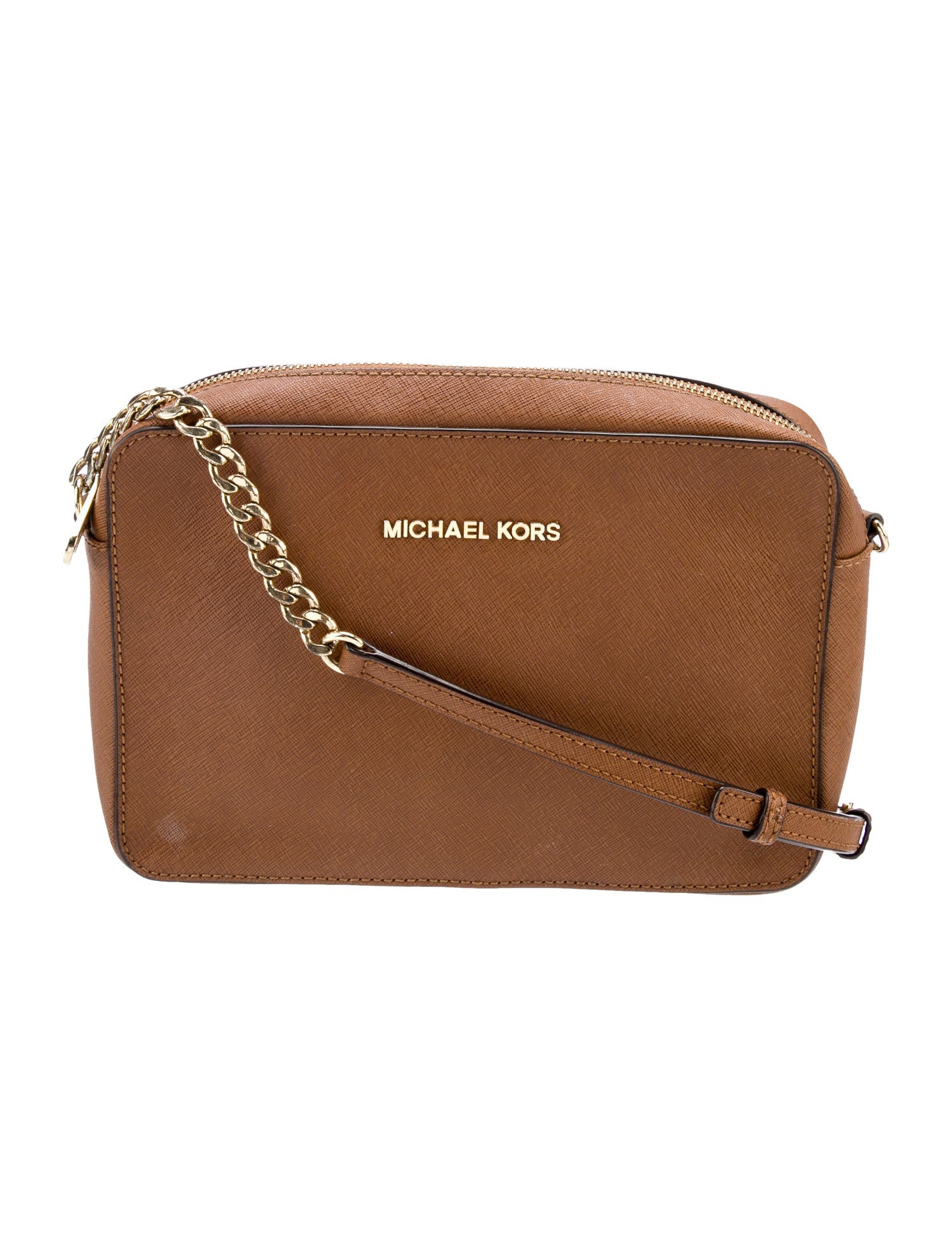 Michael Kors Leather Crossbody Bag - Brown Crossbody Bags, Handbags ...