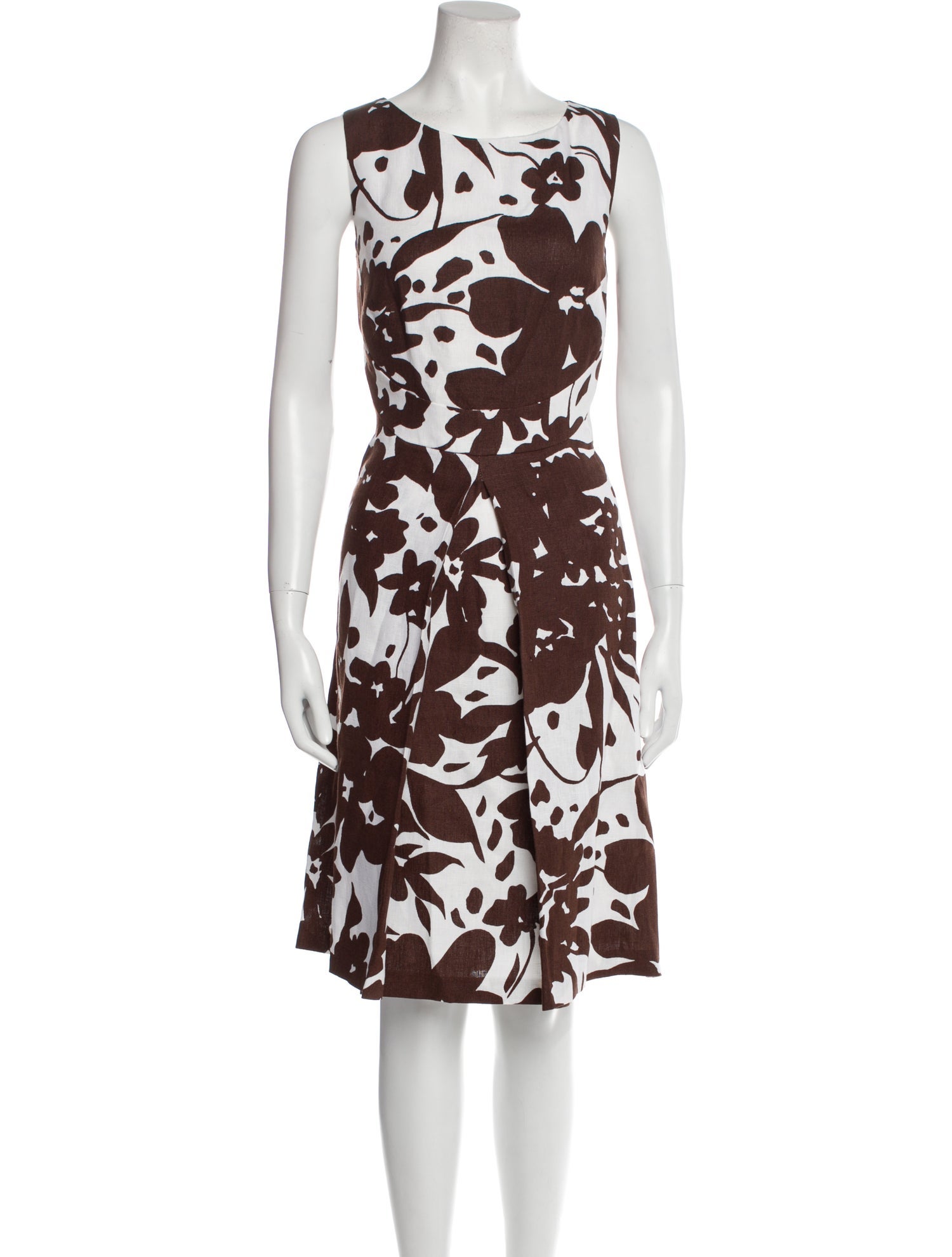 Michael Kors Printed Midi Length Dress w/ Tags - Neutrals Dresses ...