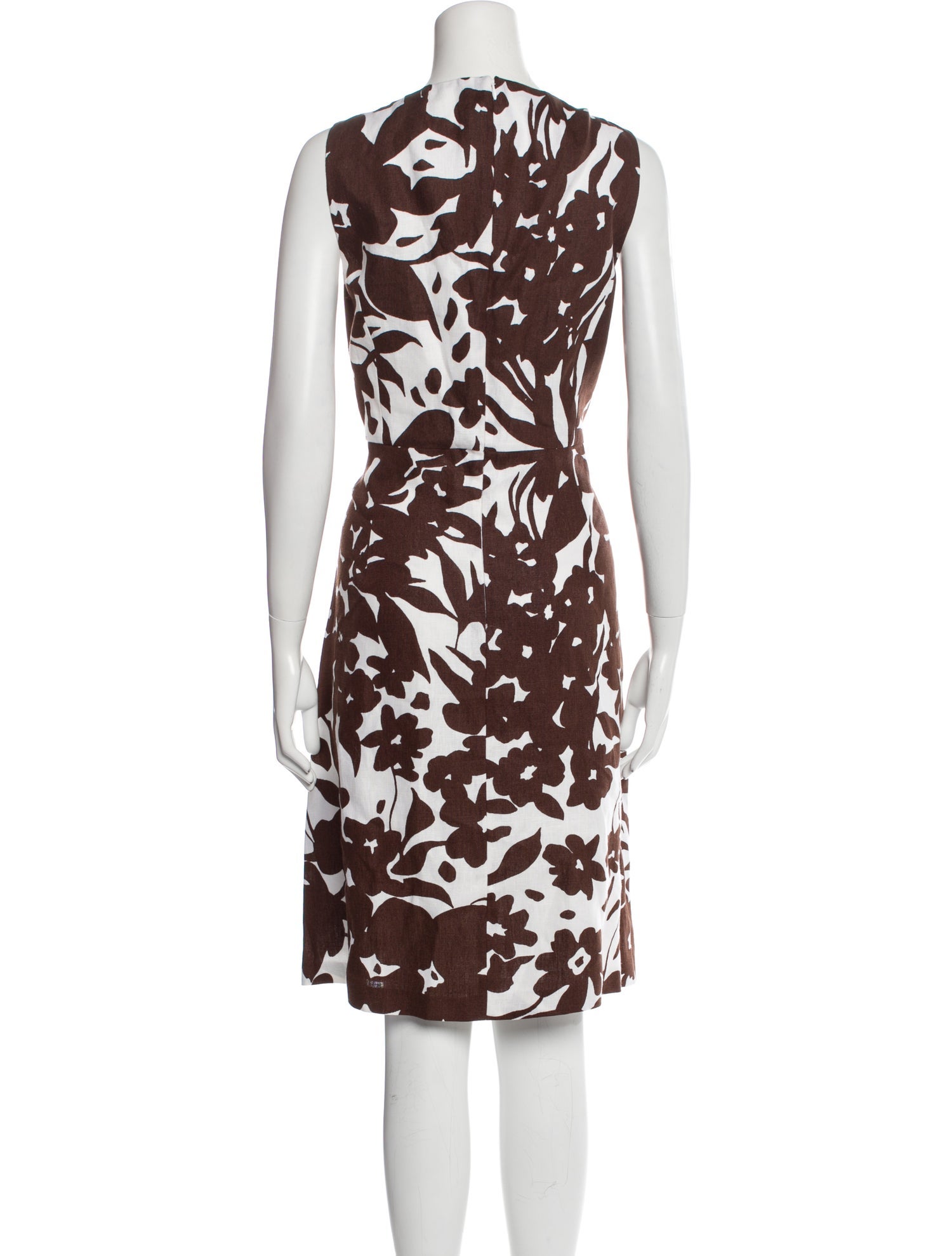 Michael Kors Printed Midi Length Dress w/ Tags - Neutrals Dresses ...