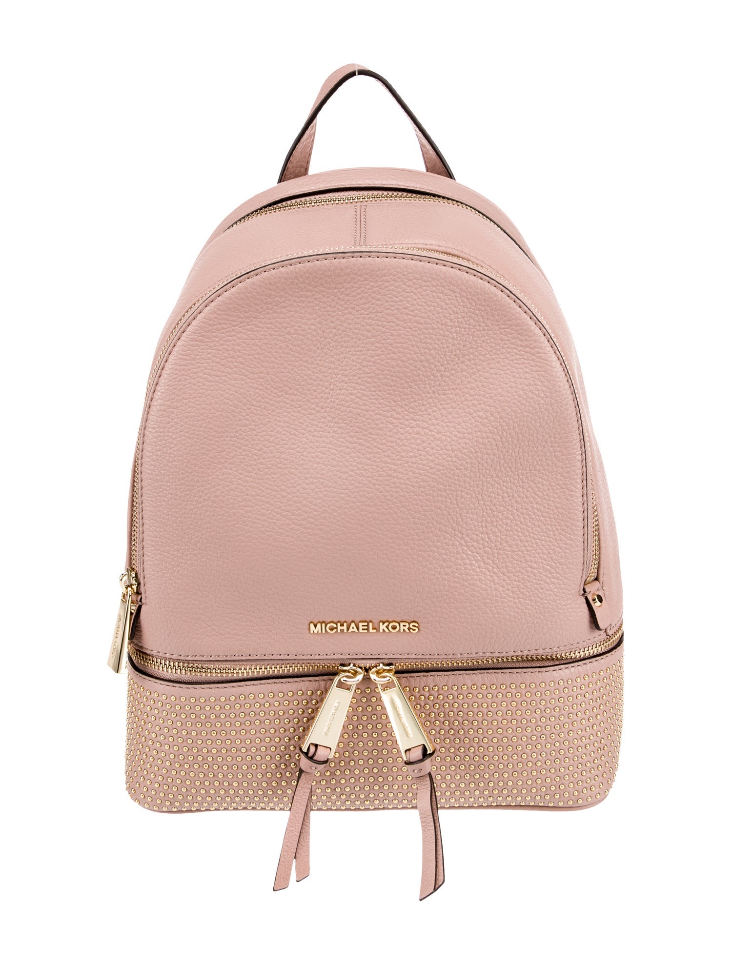 Michael Kors Leather Backpack Bag w/Tags - Neutrals Backpacks, Handbags ...