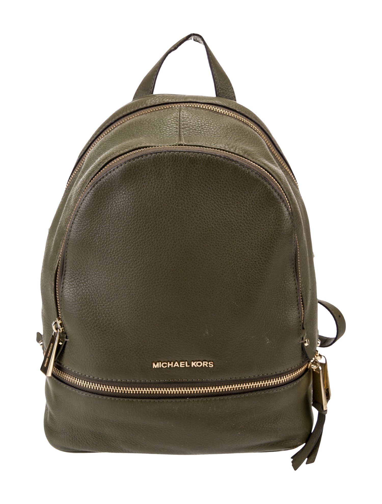Michael Kors Leather Backpack - Green Backpacks, Handbags - MIC266113 ...